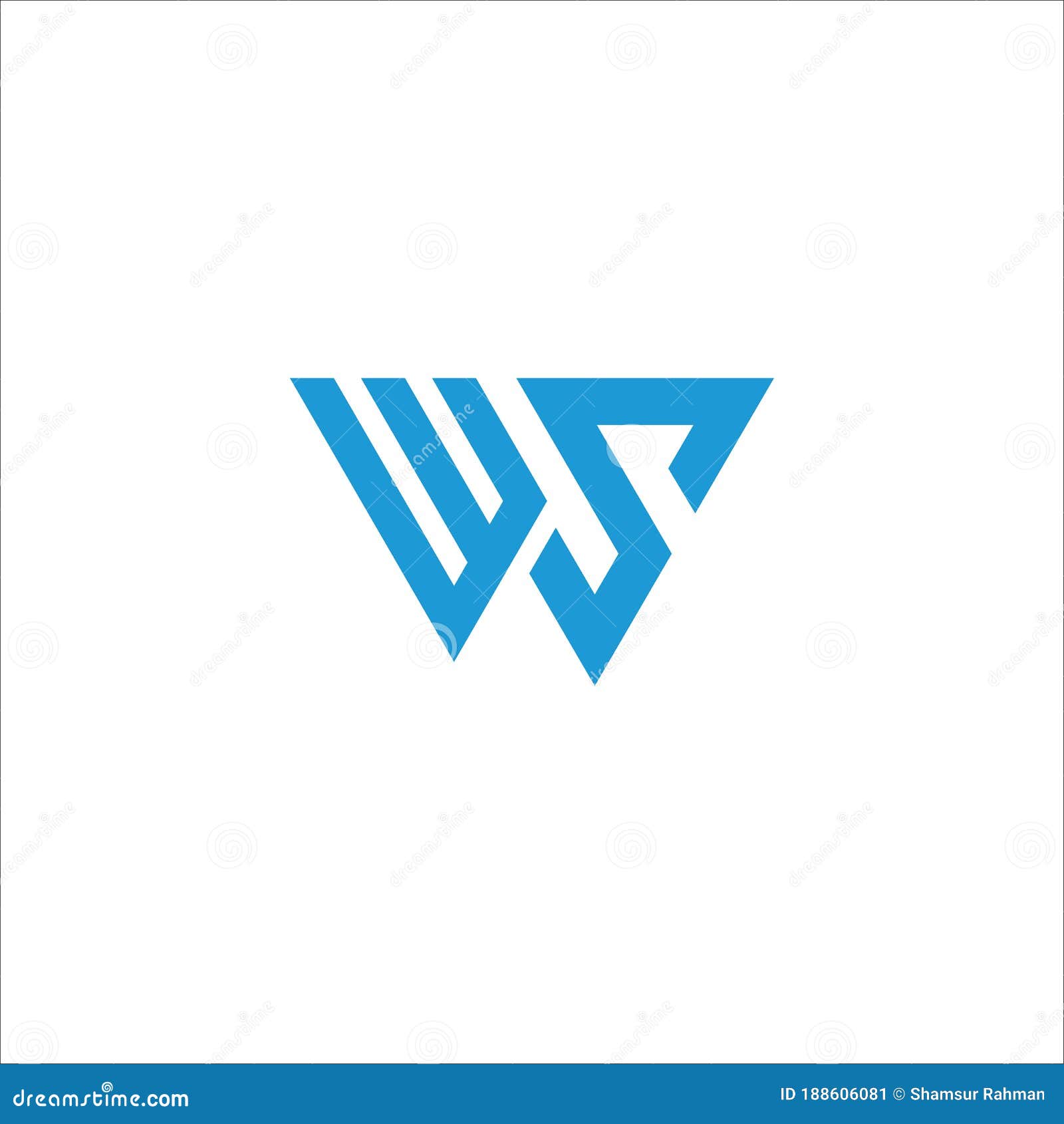 Initial Letter Ws Logo or Sw Logo Vector Design Template Stock Vector ...