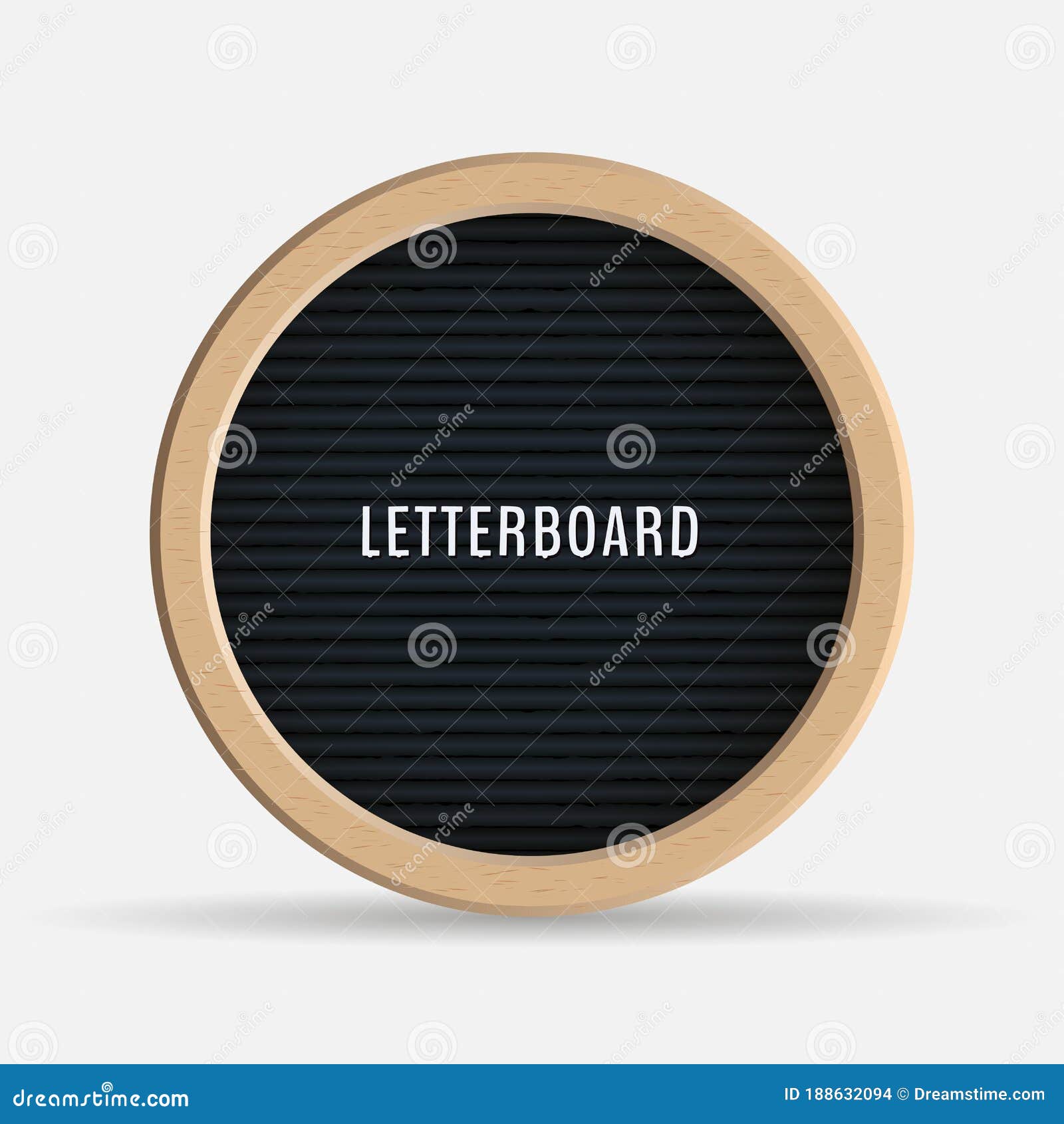 Round letter board stock vector. Illustration of fashioned - 188632094