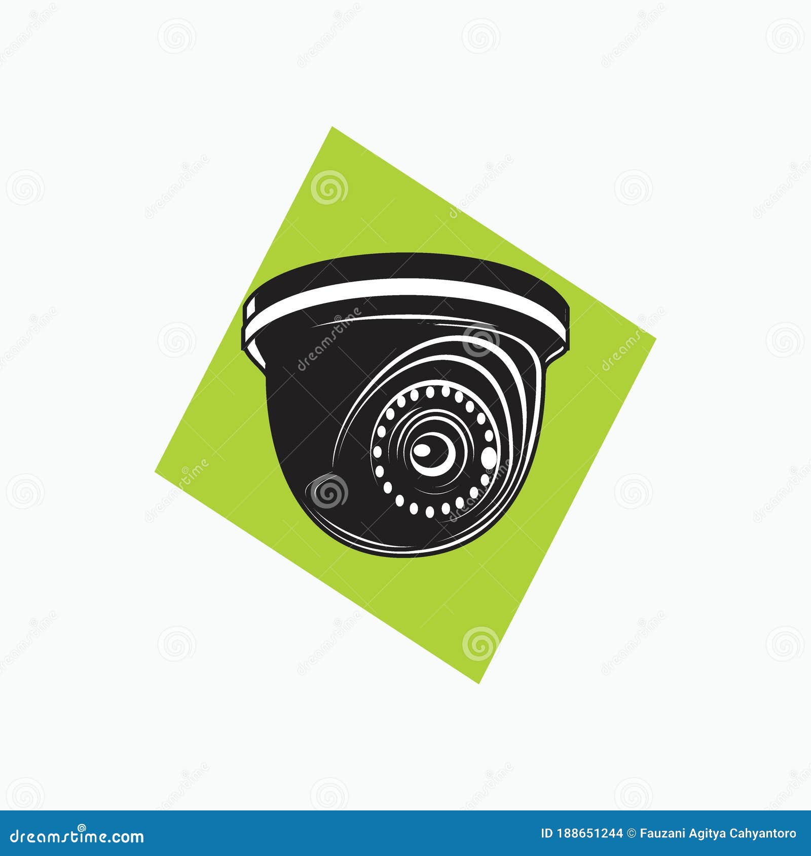 Indoor CCTV Icon Round Shaped - Silhouette Icon, Symbol, Cartoon Logo ...