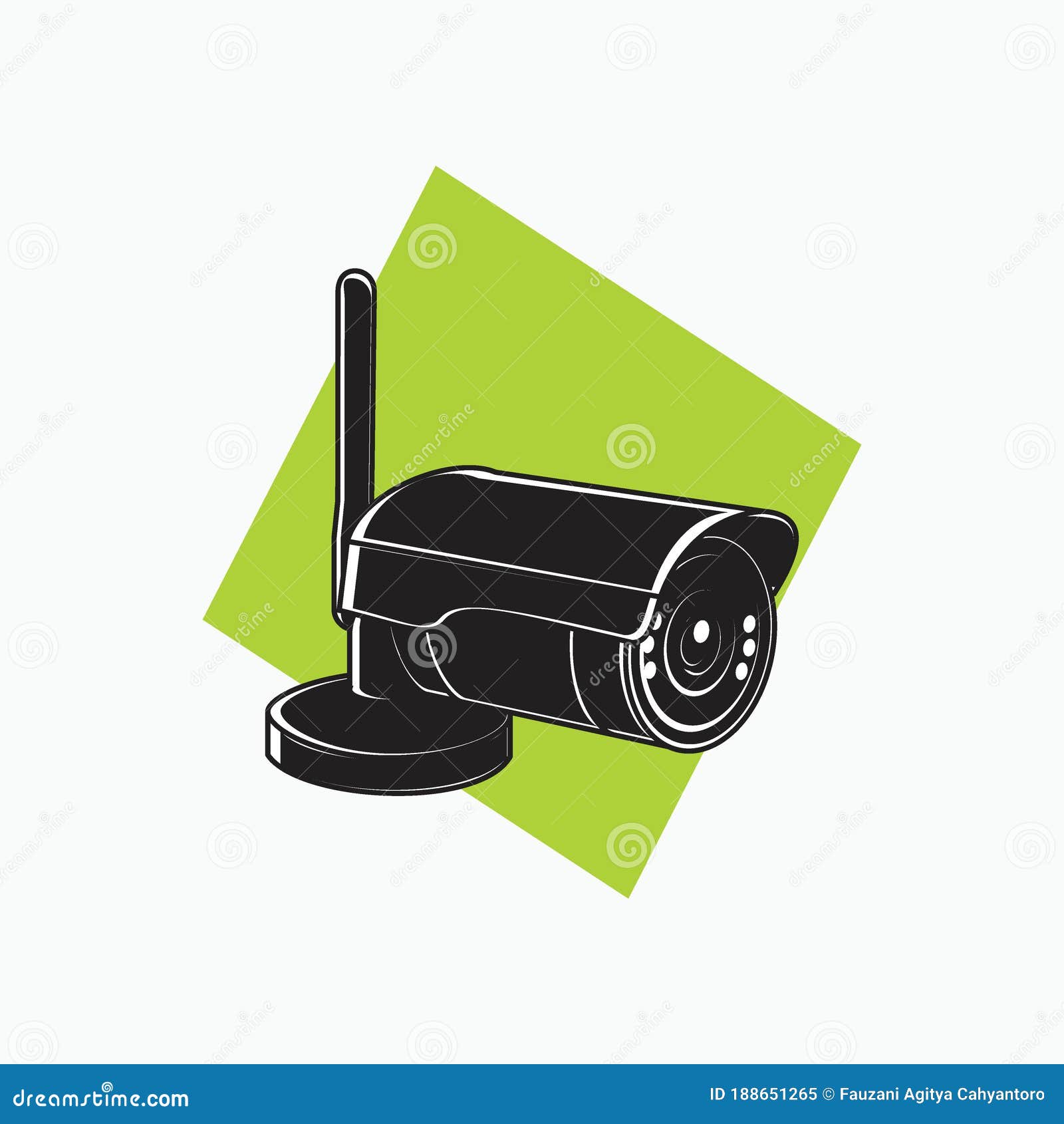 Tube Shaped Silhouette Wireless CCTV - Icon, Symbol, Cartoon Logo for ...
