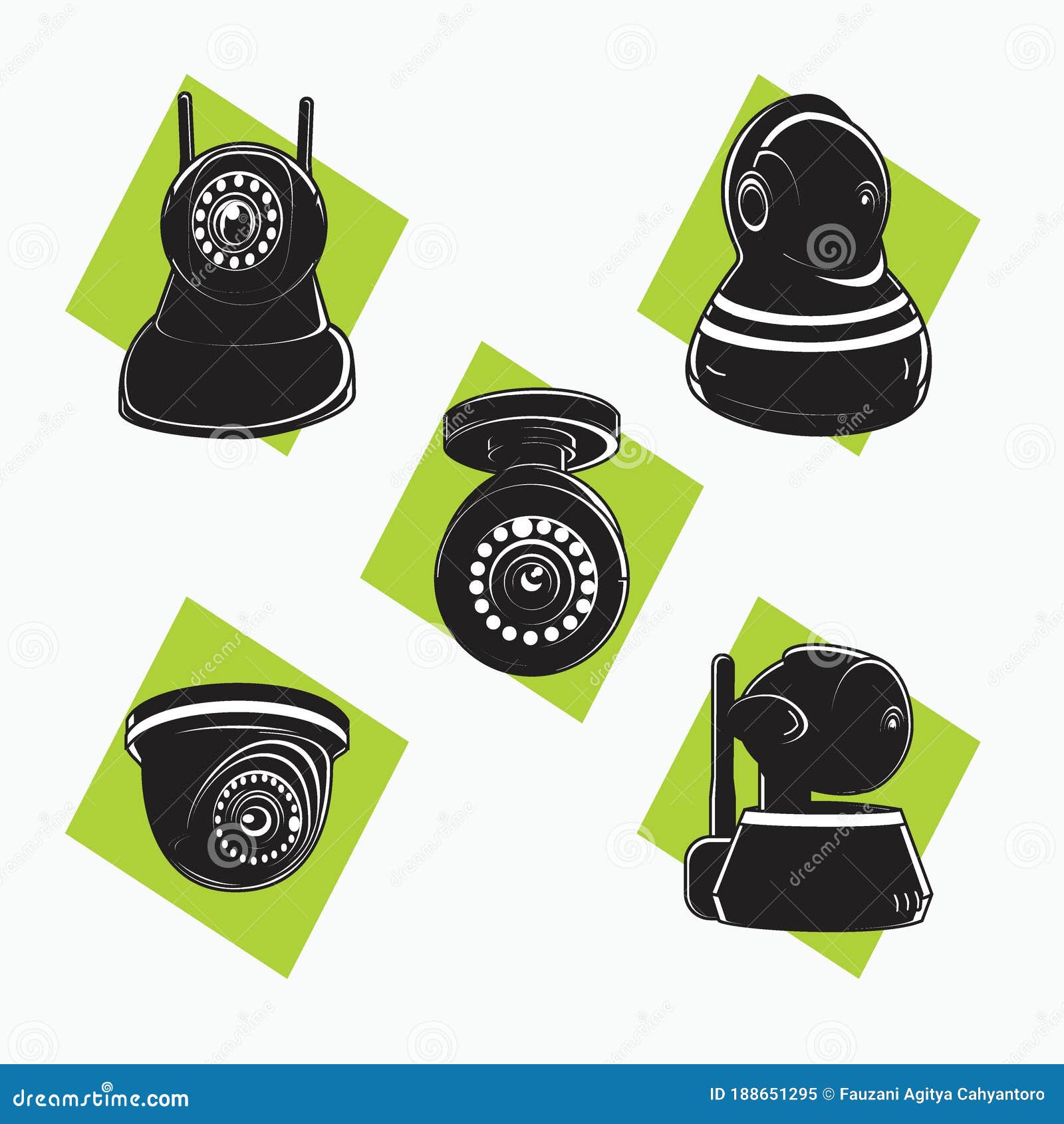 Indoor CCTV, Wireless CCTV Icon Light Yellow, Yellow, Blue, Green, Pink ...