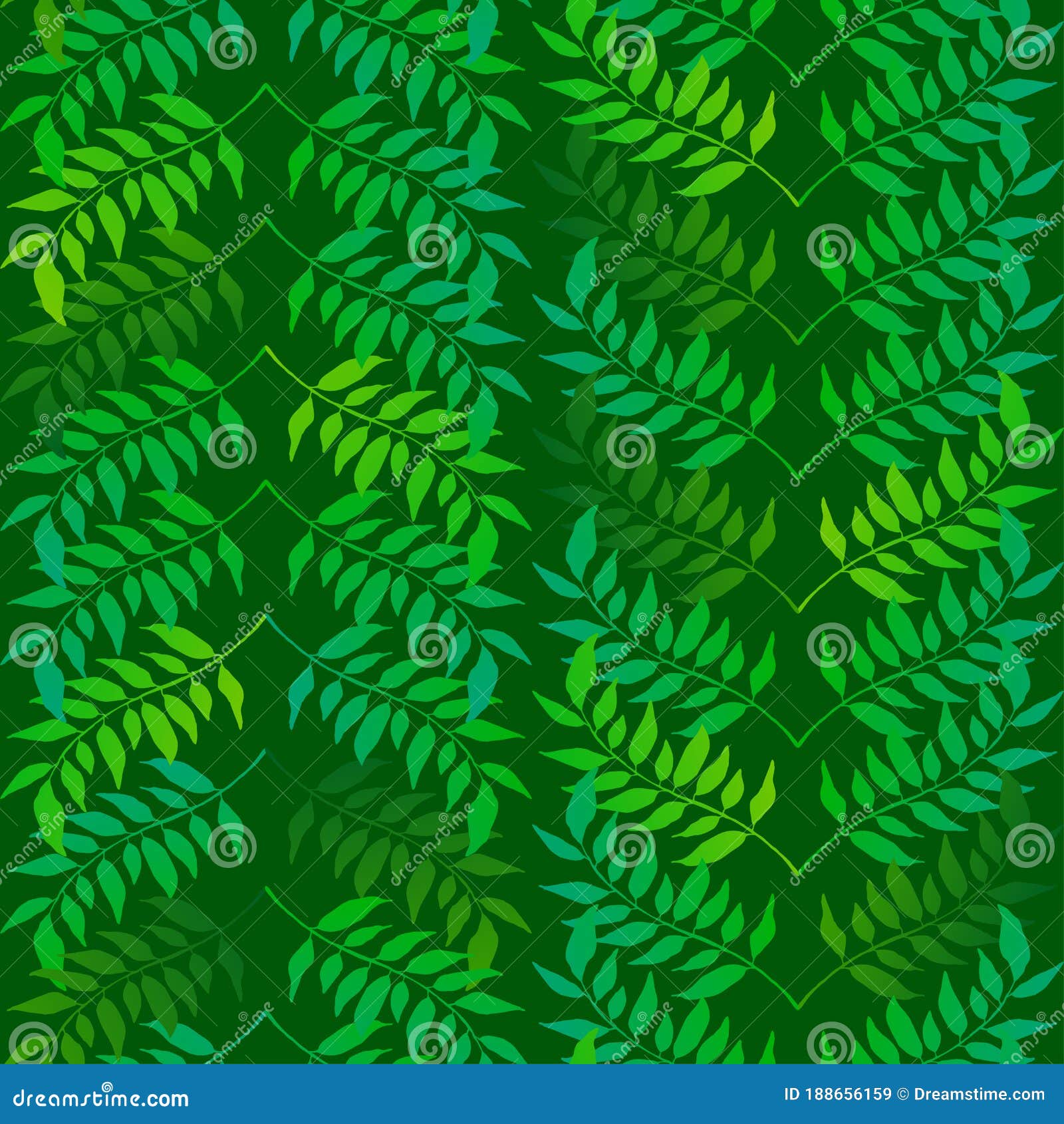 Green seamless pattern stock vector. Illustration of graphic - 188656159