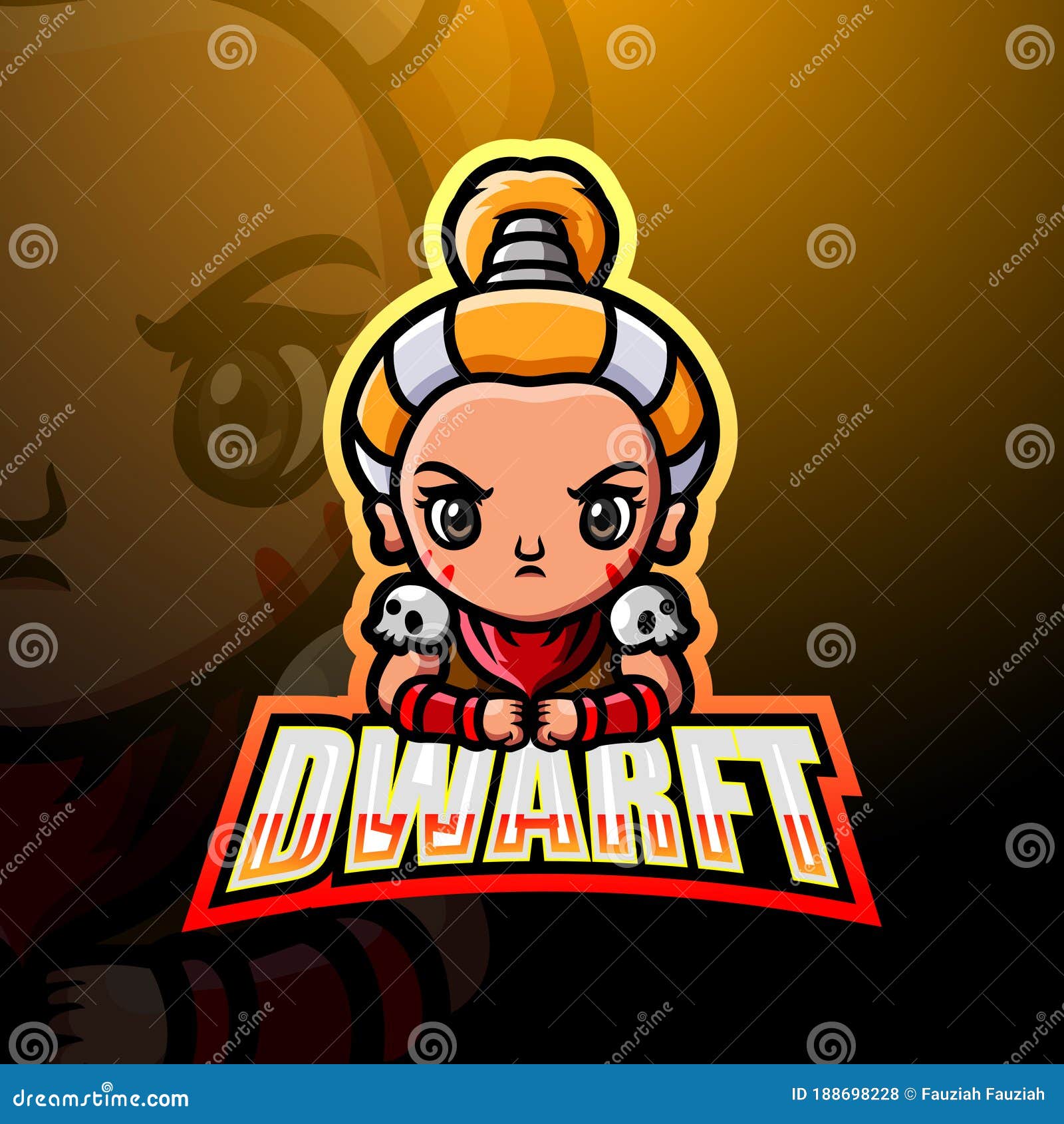 Dwarf Logo Design Vector Tamplate | CartoonDealer.com #164497432