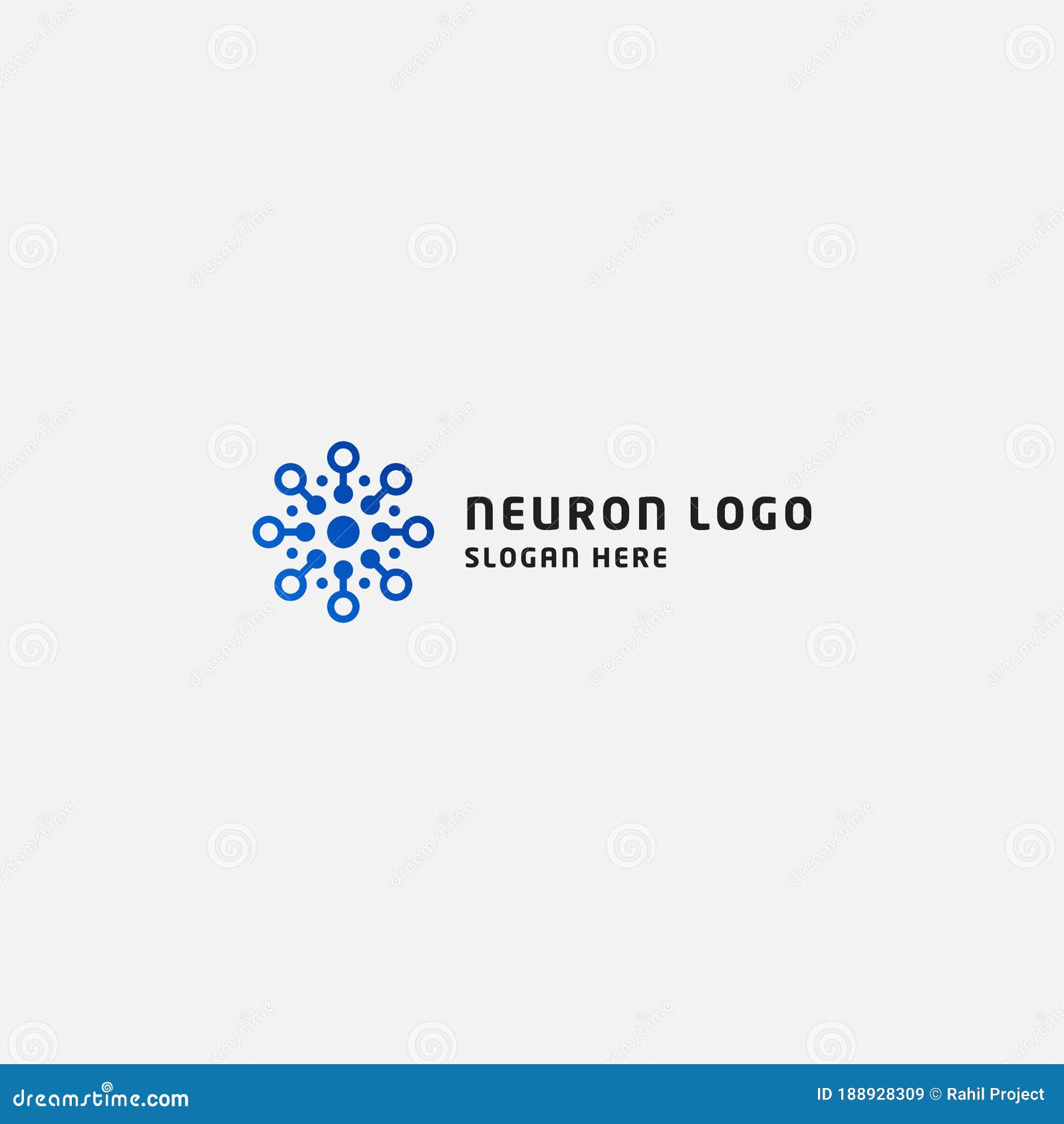 Neuron Logo Design Stock Vector. Square Connection Logo Design Template ...