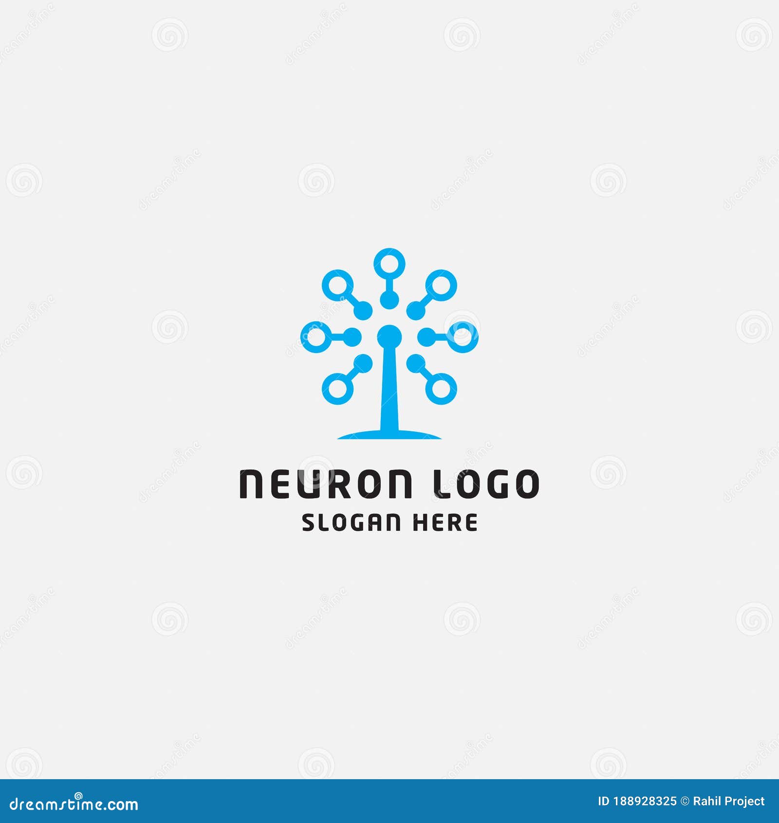 Neuron Logo Design Template - Vector Stock Vector - Illustration of ...