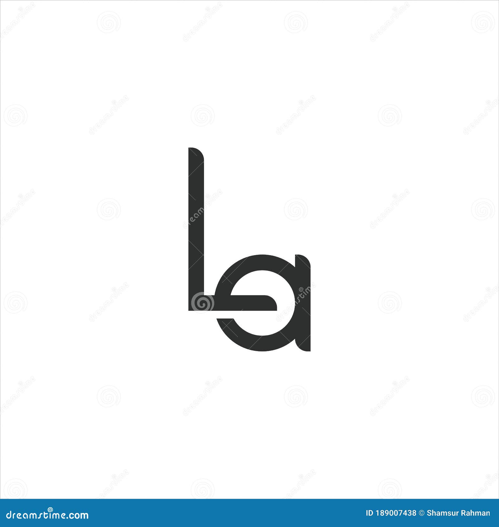 Initial Letter La Logo or Al Logo Vector Design Template Stock Vector ...
