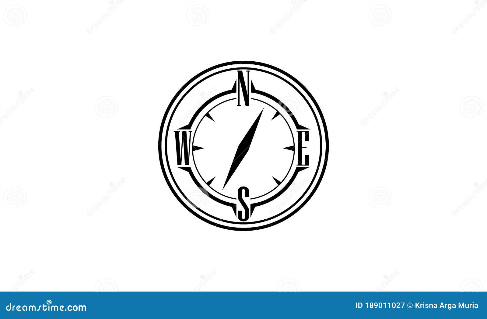 Minimalist Modern Compass Logo Template Vector Icon, for T-shirt Stock ...