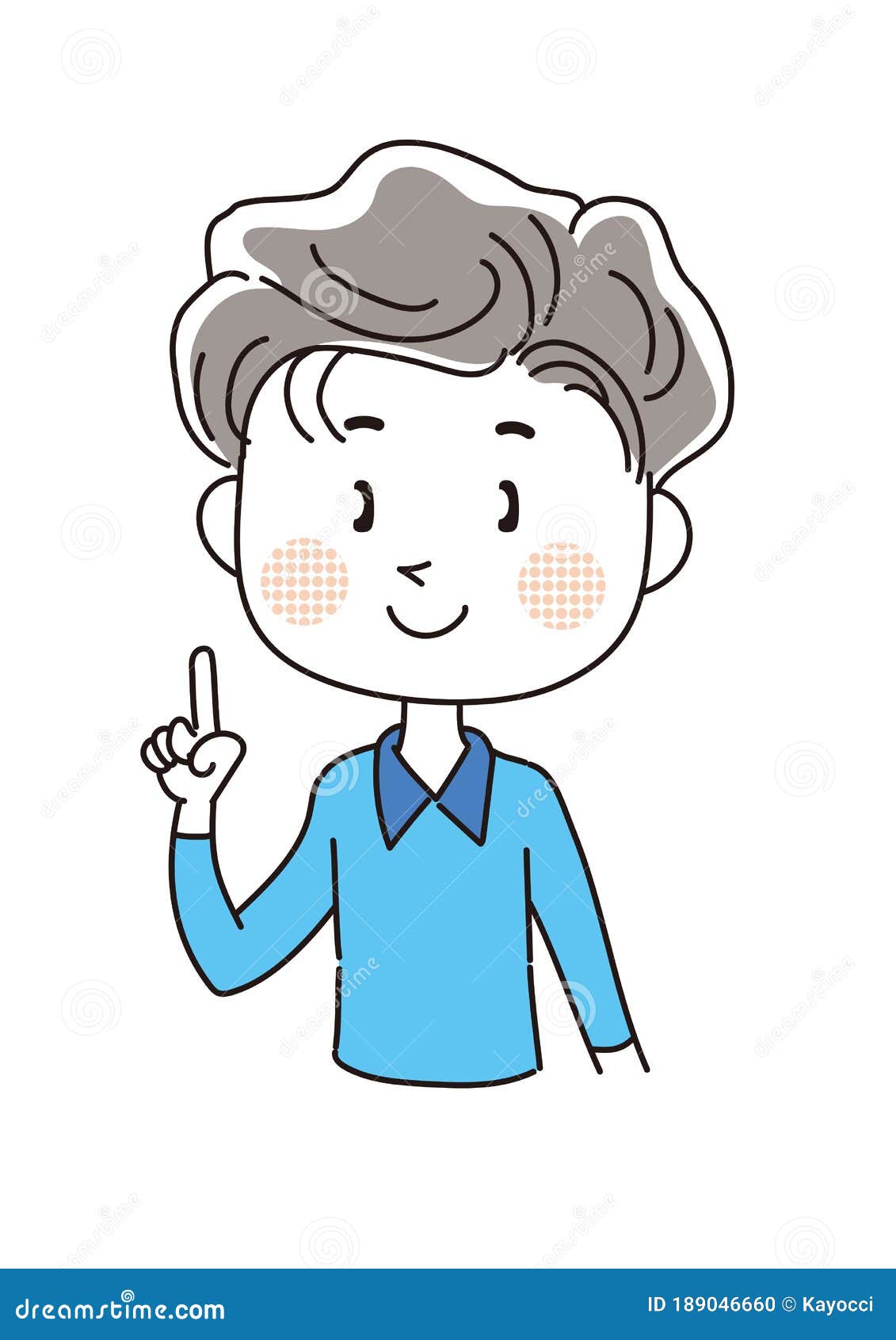 International Sign Language, Number One Man Stock Vector - Illustration ...