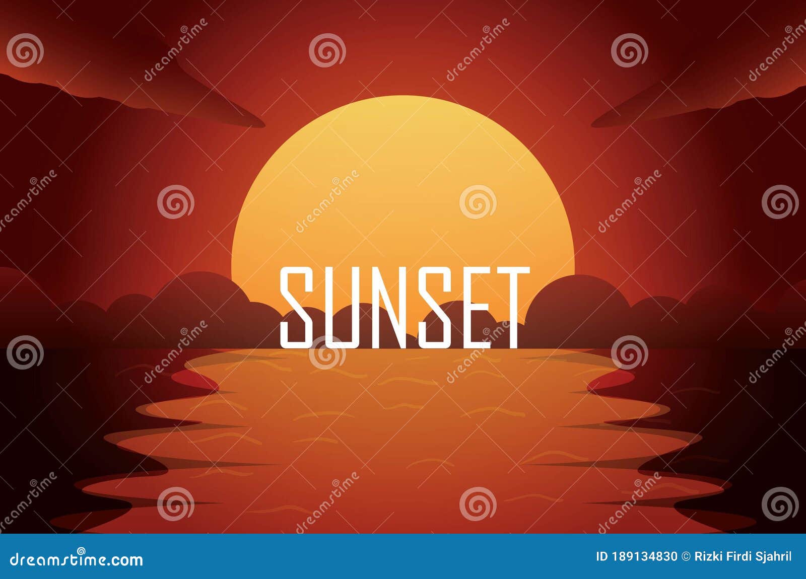 Beautiful Landscape Sunset. Landscape for Wallpaper, Background, Web ...