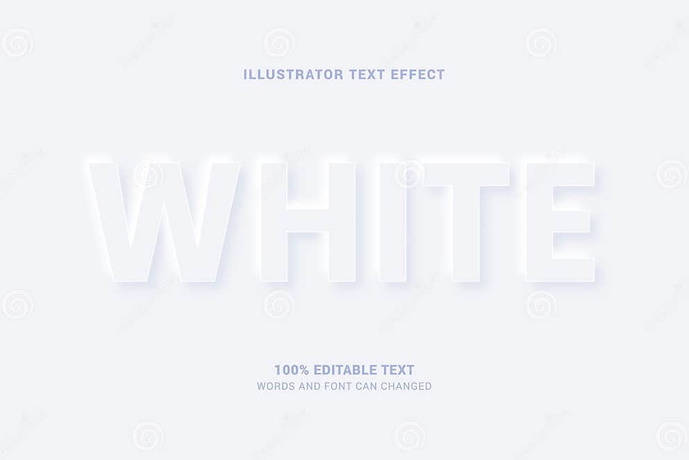 Modern Neumorphism Editable Text Effect. Words and Font Can Be Changed ...