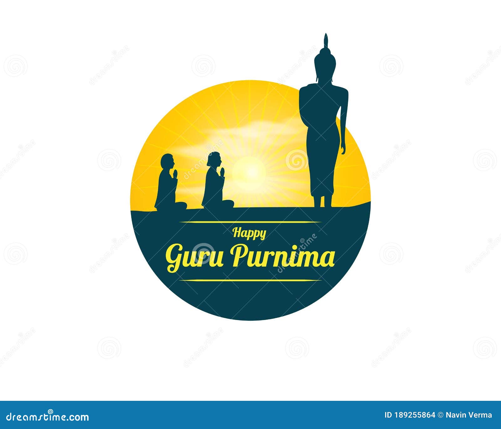 Vector Illustration for Guru Purnima Stock Vector - Illustration of ...