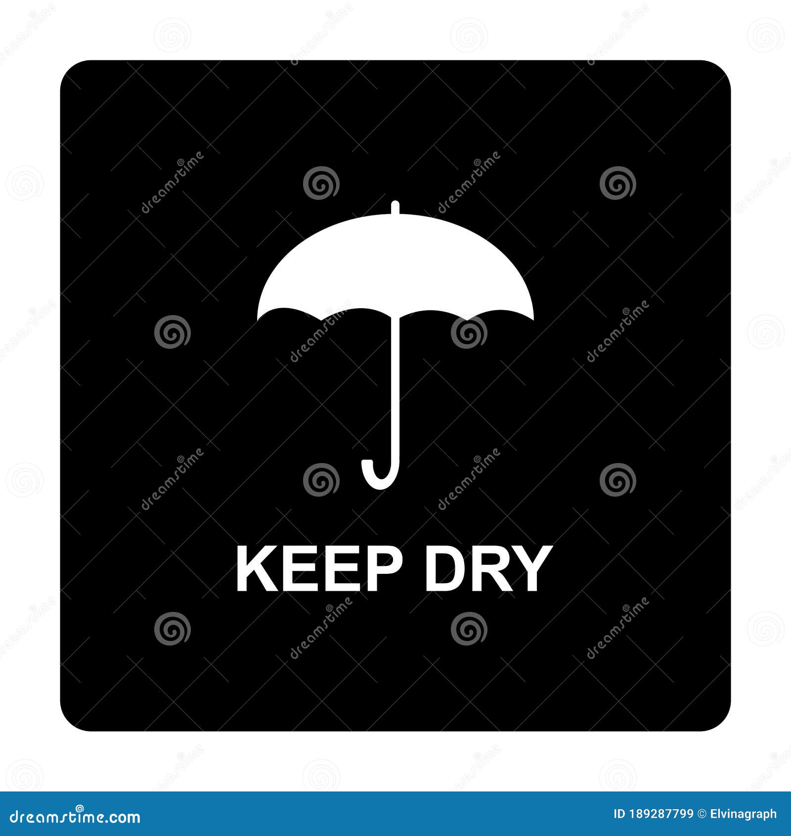 Keep Dry Delivery Label Sign Vector Stock Vector - Illustration of ...
