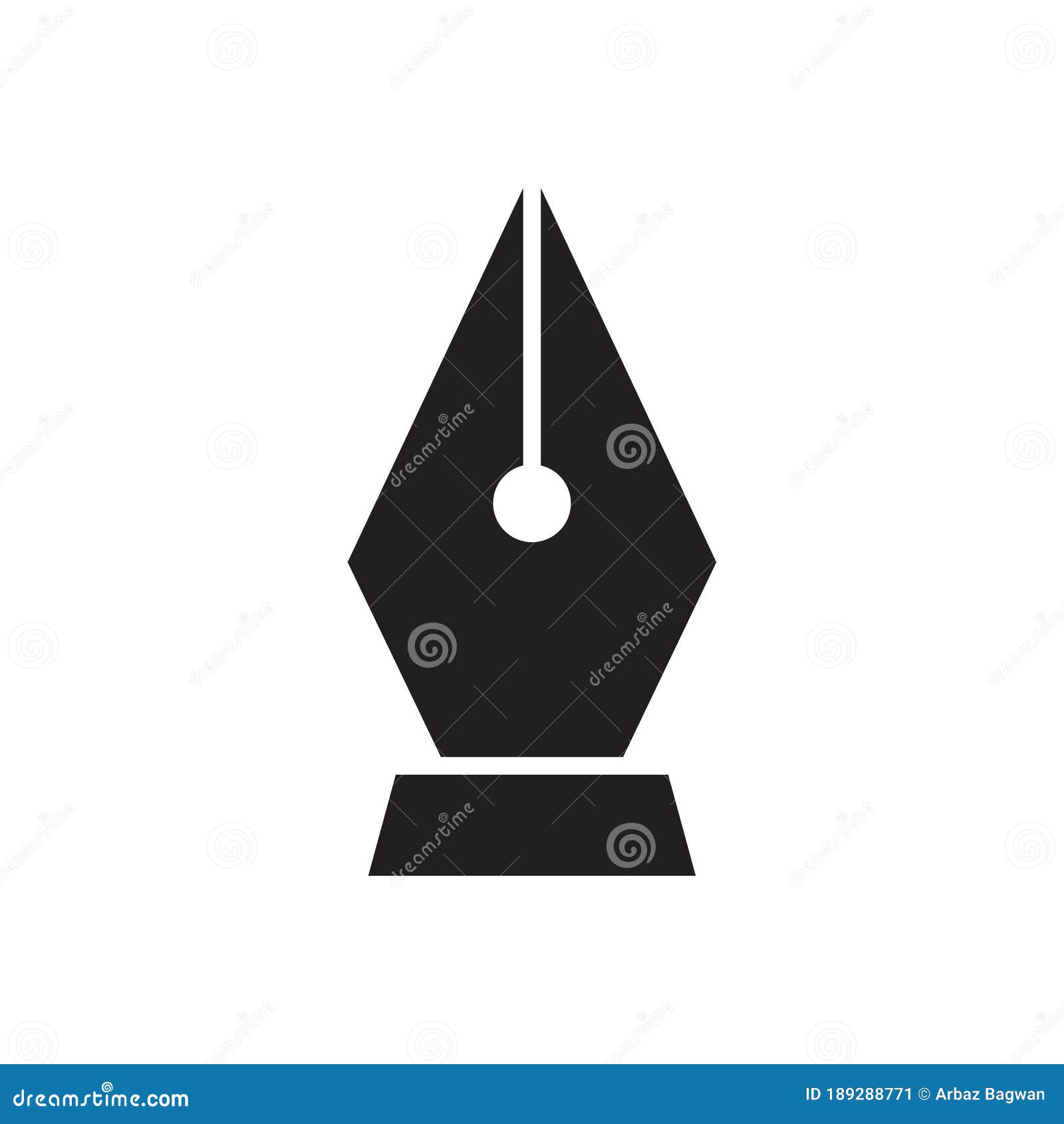 Pen tool draw icon vector stock vector. Illustration of education ...