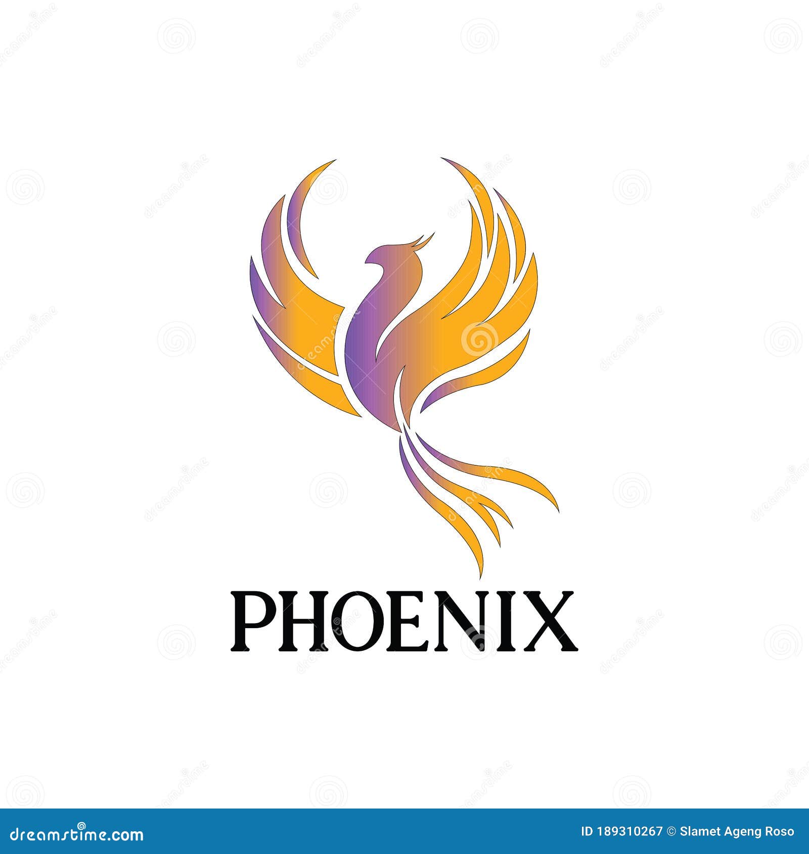 Phoenix Illustration Logo Vector. Phoenix Logo Template Stock Vector ...