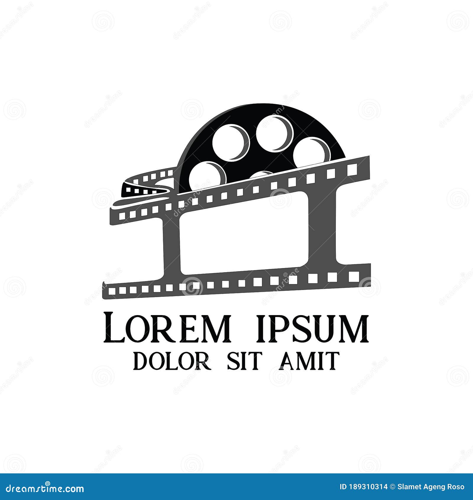 Film Logo Template. Movie Film Cinema Vector Design Illustration Stock ...