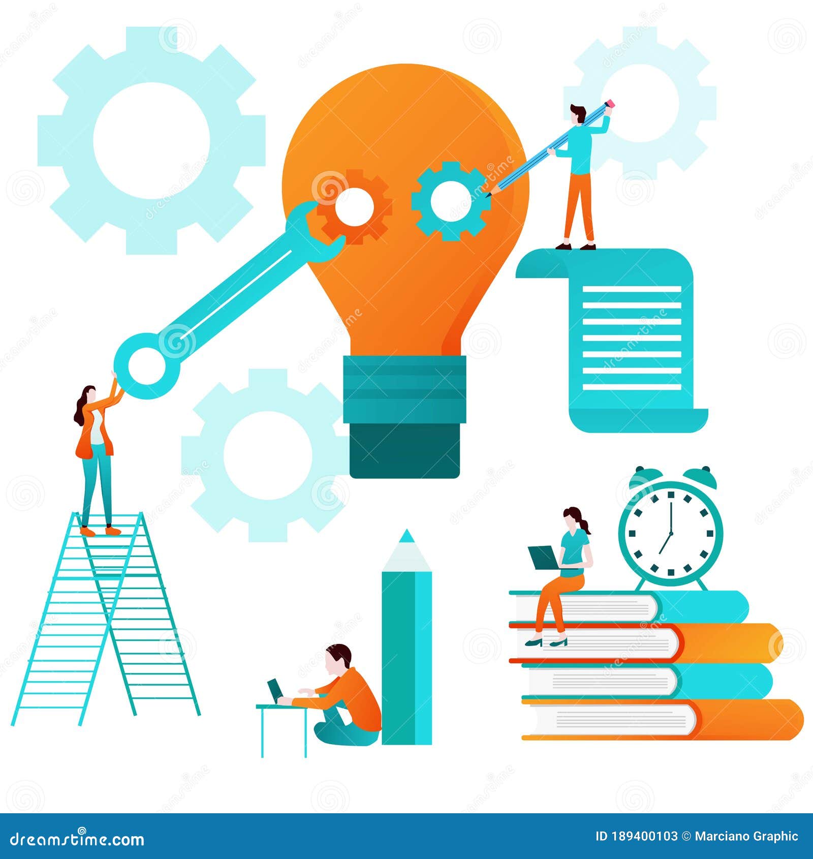 Illustration Vector Graphic of Startup Acceleration. Stock Vector ...