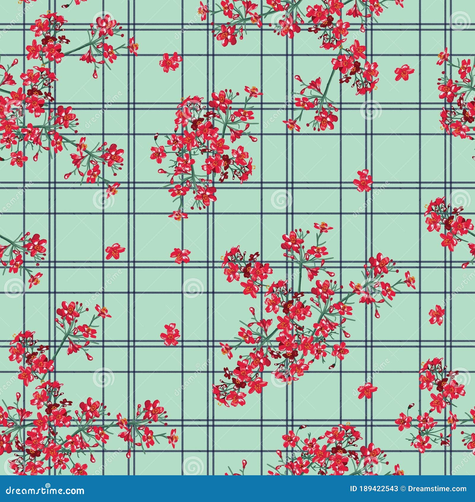 Spring Flowers Texture Vector Patter Stock Vector - Illustration of ...