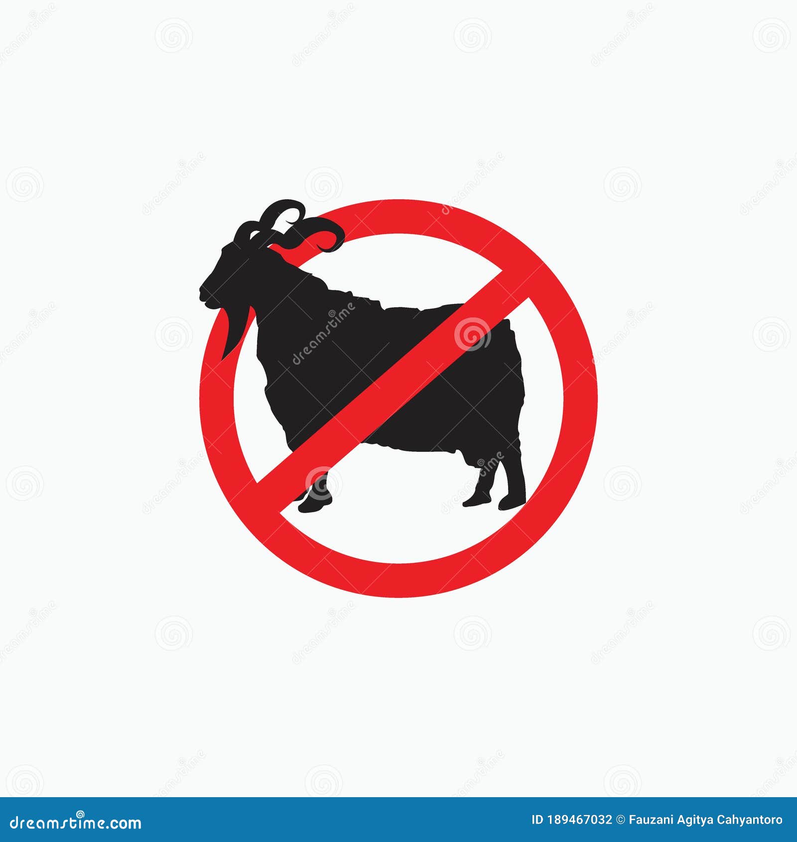 No Angora Goat - Goat, Sheep, Lamb Logo Emblem or Button Icon ...