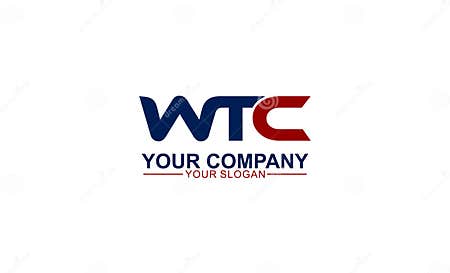 Initial WTC Logo Template Vector Icon for Any Business Stock Vector ...