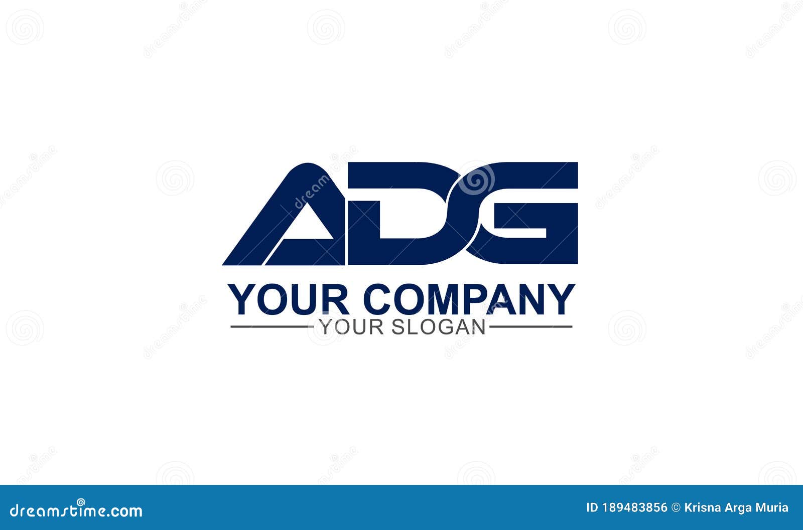 Strong Initial ADG Logo Template Stock Vector - Illustration of arrow ...