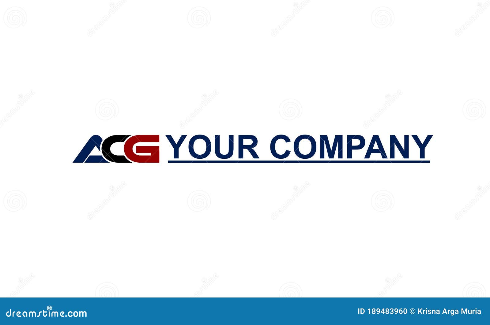 Strong Initial ACG Logo Vector Stock Vector - Illustration of letter ...