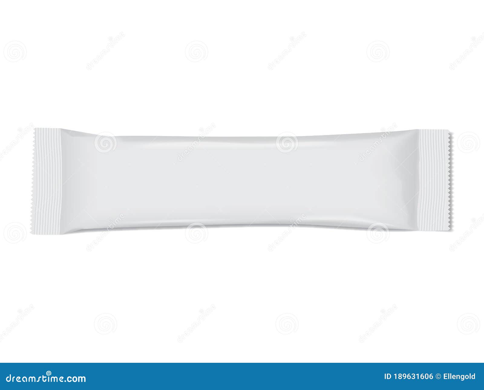 White Paper Packaging Isolated on White Background Stock Vector ...