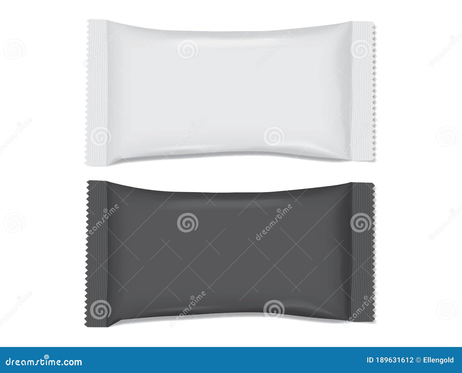 White Paper Packaging Isolated on White Background Stock Vector ...