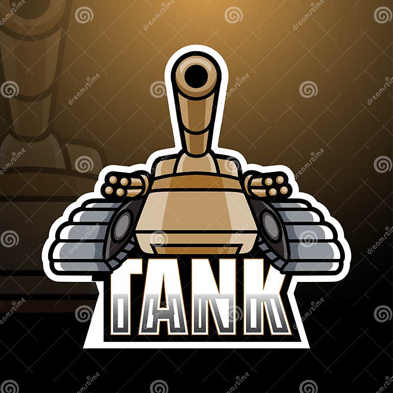 Tank Mascot Esport Logo Design Stock Vector - Illustration of army ...