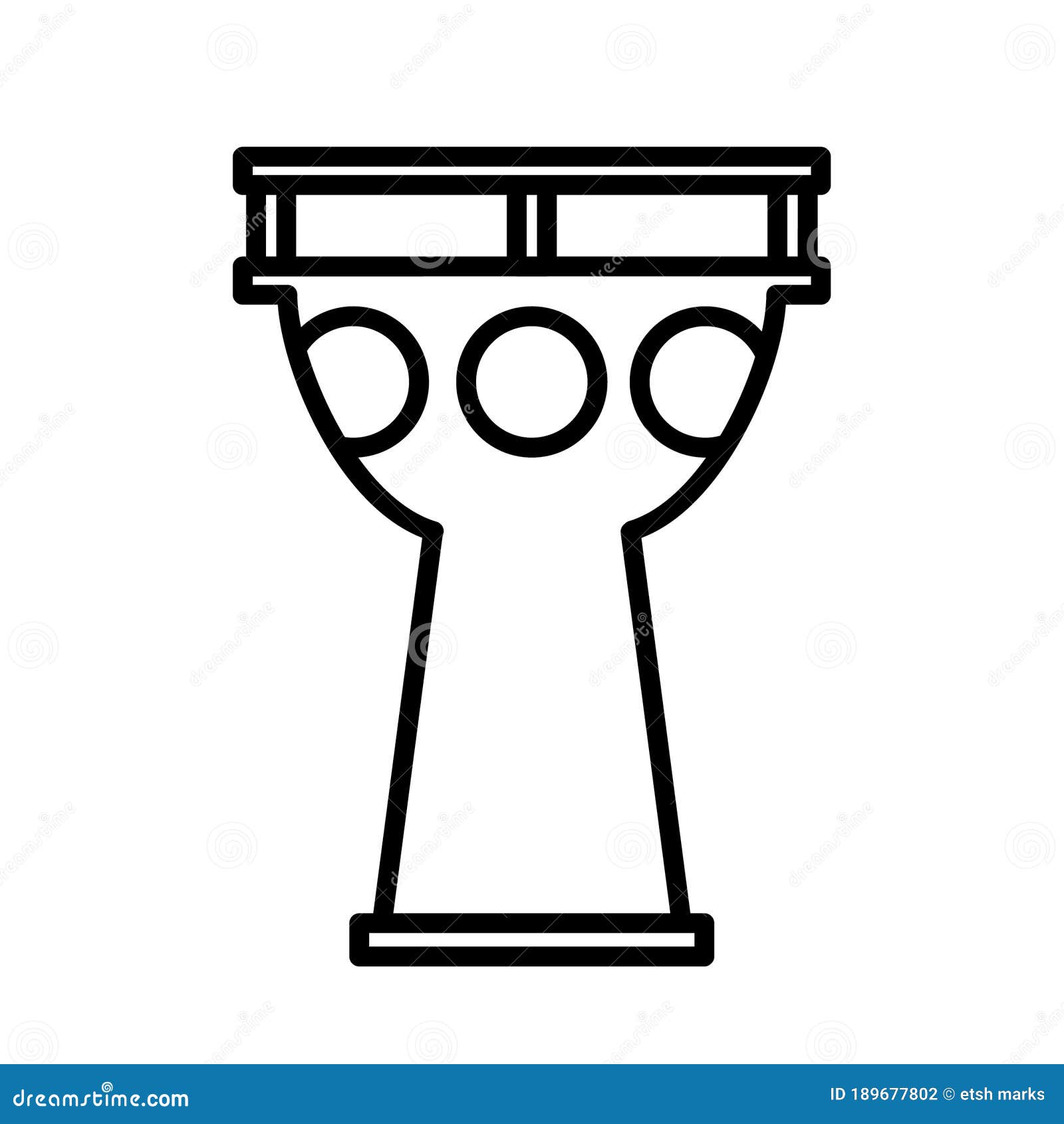 Oriental Drum Darbuka Symbol. Stock Vector - Illustration of egyptian ...