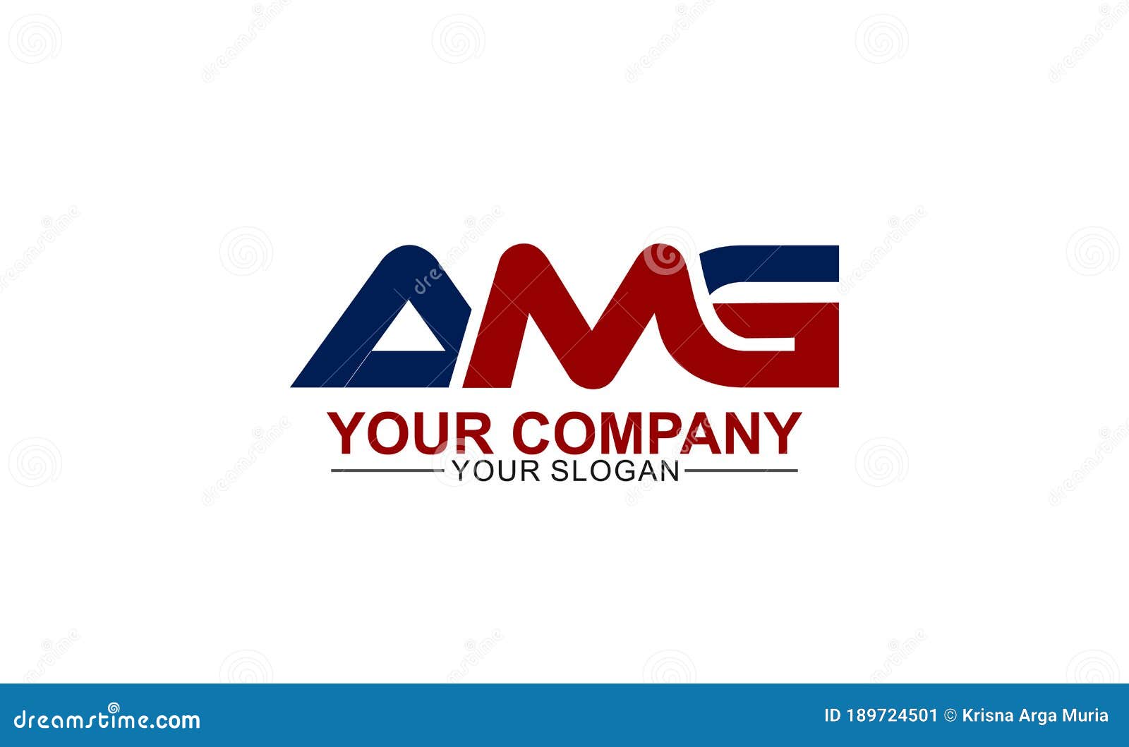 Strong Initial AMG Logo Template Stock Vector - Illustration of ...