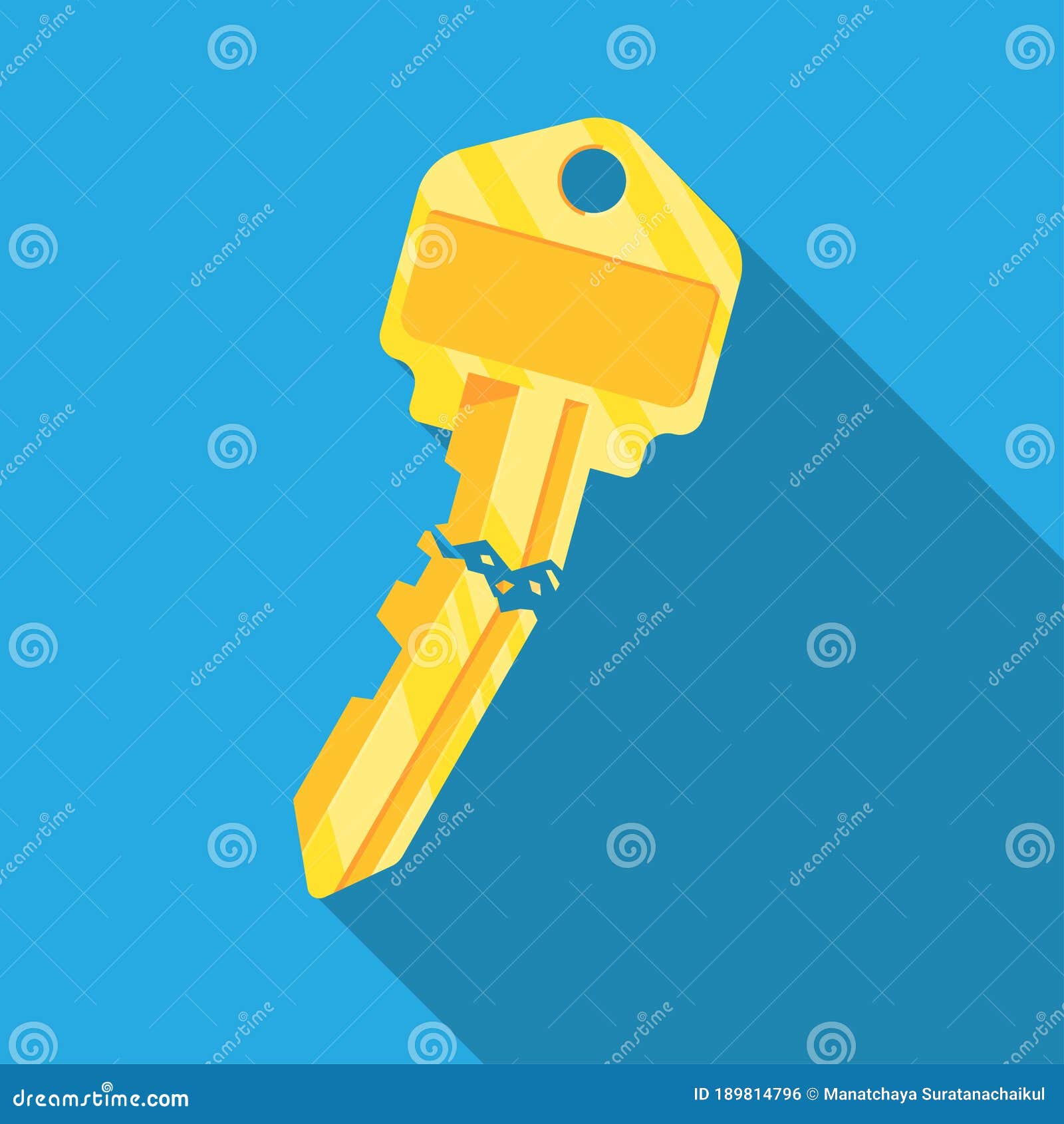 Broken key icon. stock vector. Illustration of logo - 189814796