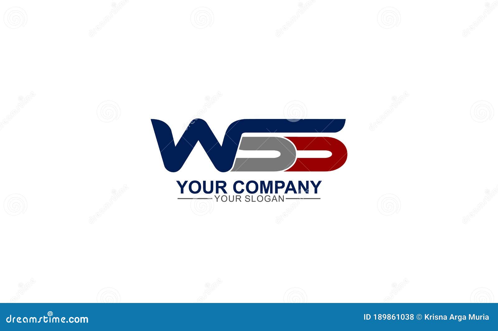 Bold WSS or SWS Initial Logo Template Stock Vector - Illustration of ...