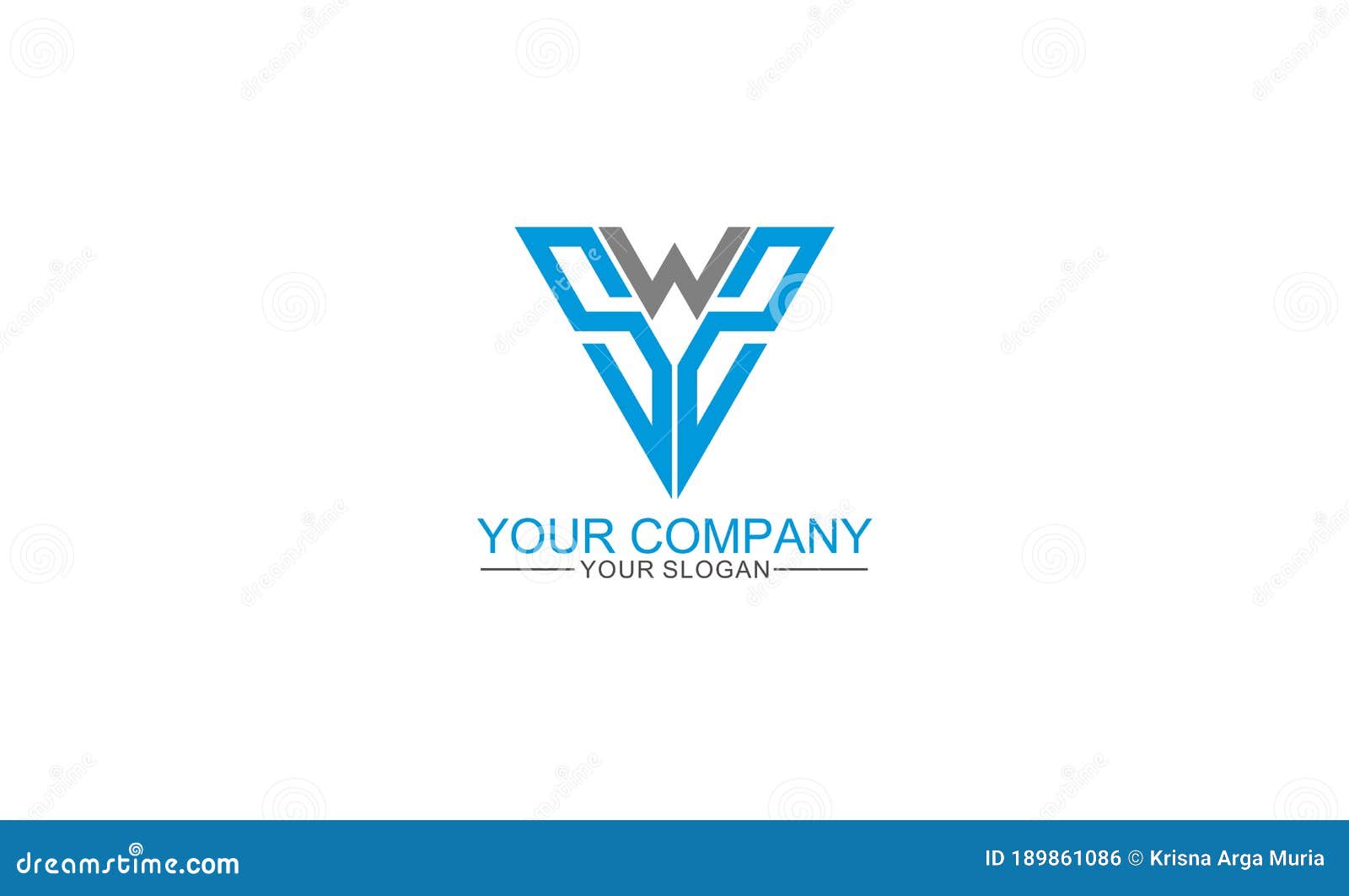 Abstract and Strong WSS or SWS Initial Logo Template Stock Vector ...