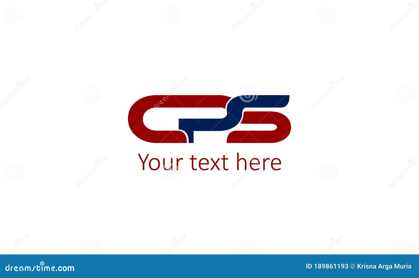 Strong Initial CPS Logo Template Stock Vector - Illustration of font ...