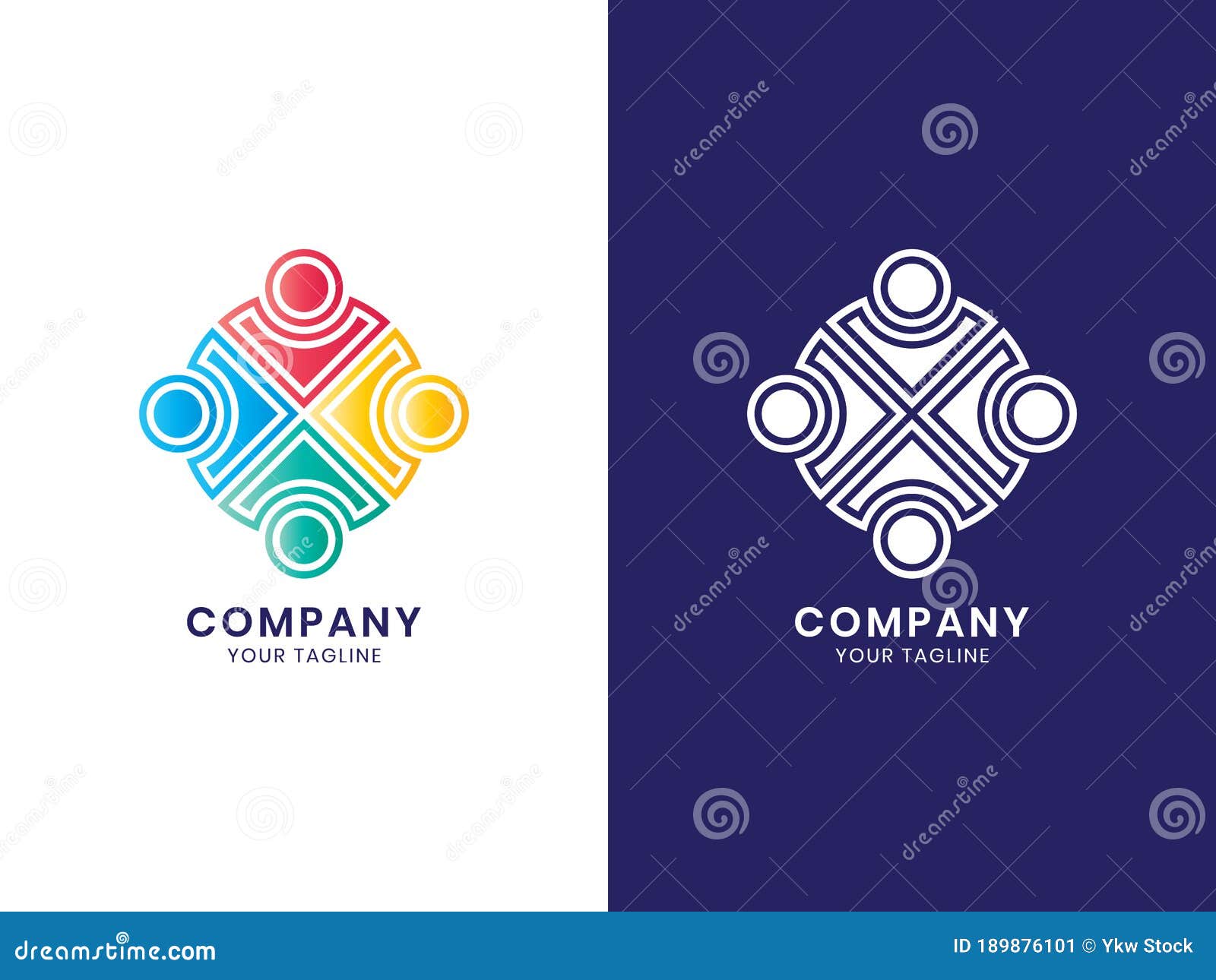 Modern Community Circle Logo. for Personal or Business. Colorful ...