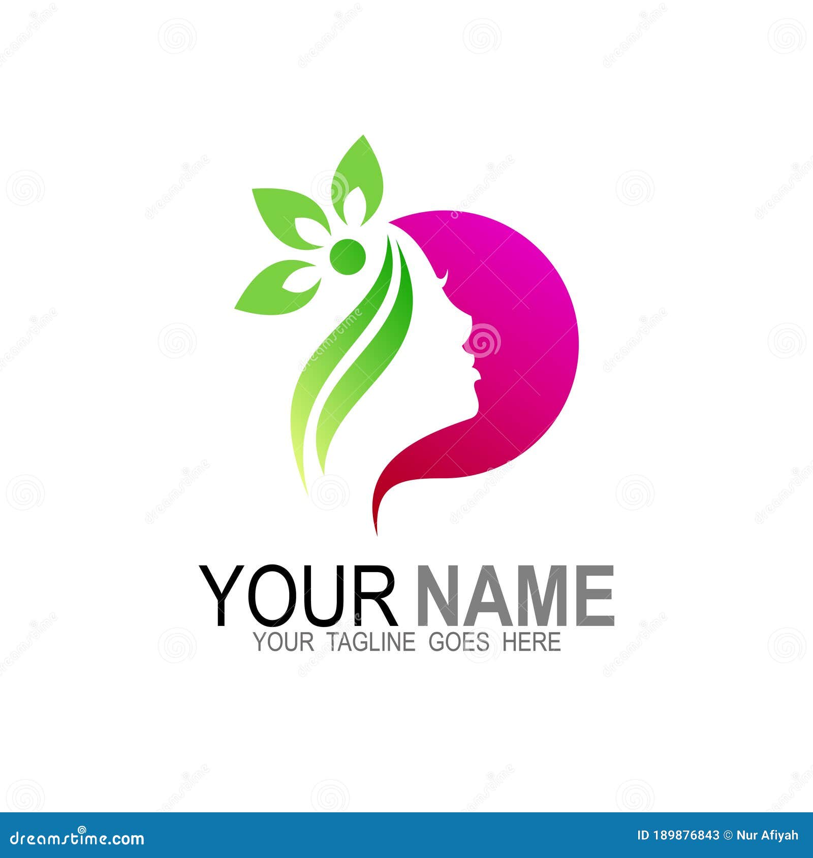 Beautiful Faces of Women Inside, Logo Ready To Use Stock Vector ...