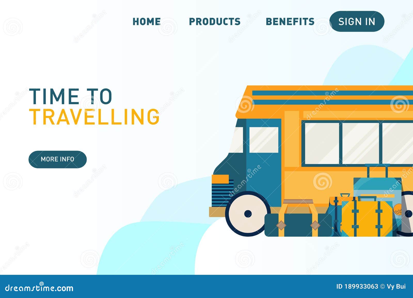 Get Ready To Travelling with a Van Website Template. Summer Vibe Banner ...