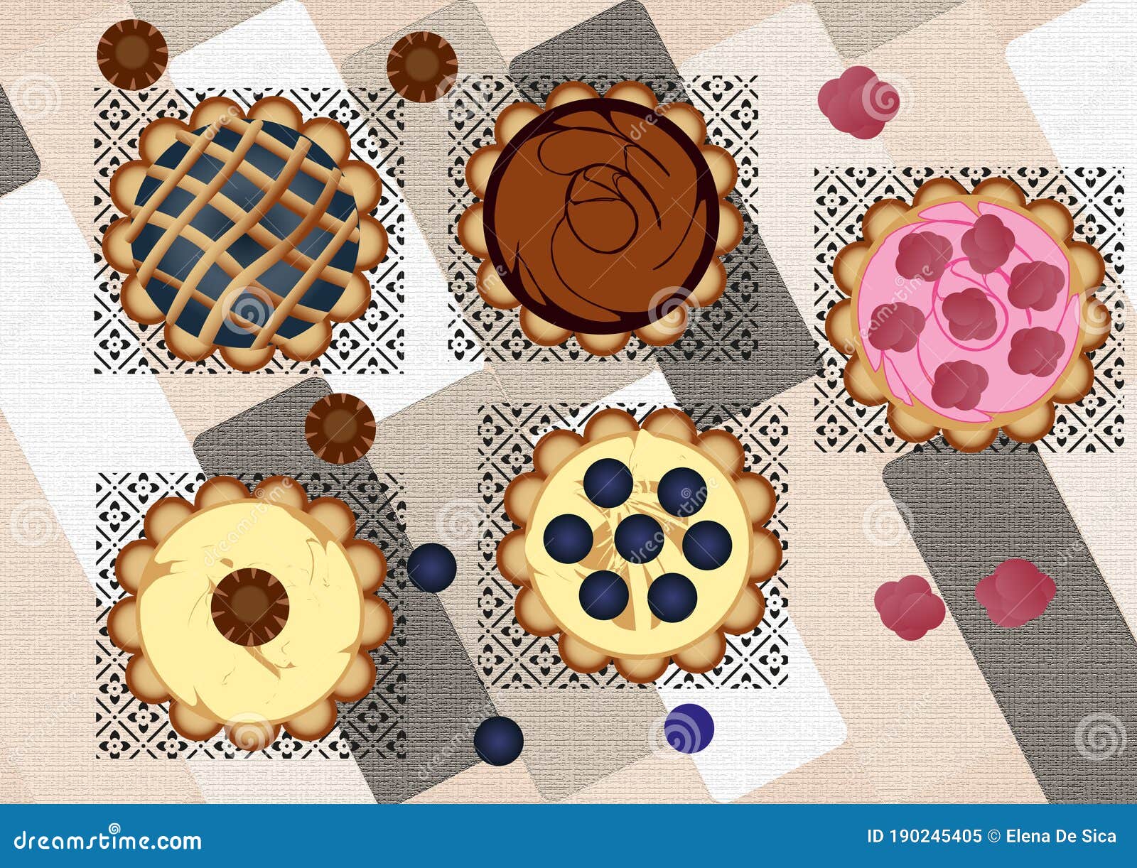 Sweet Tart Colors. Wonderful and Golous Stock Illustration ...