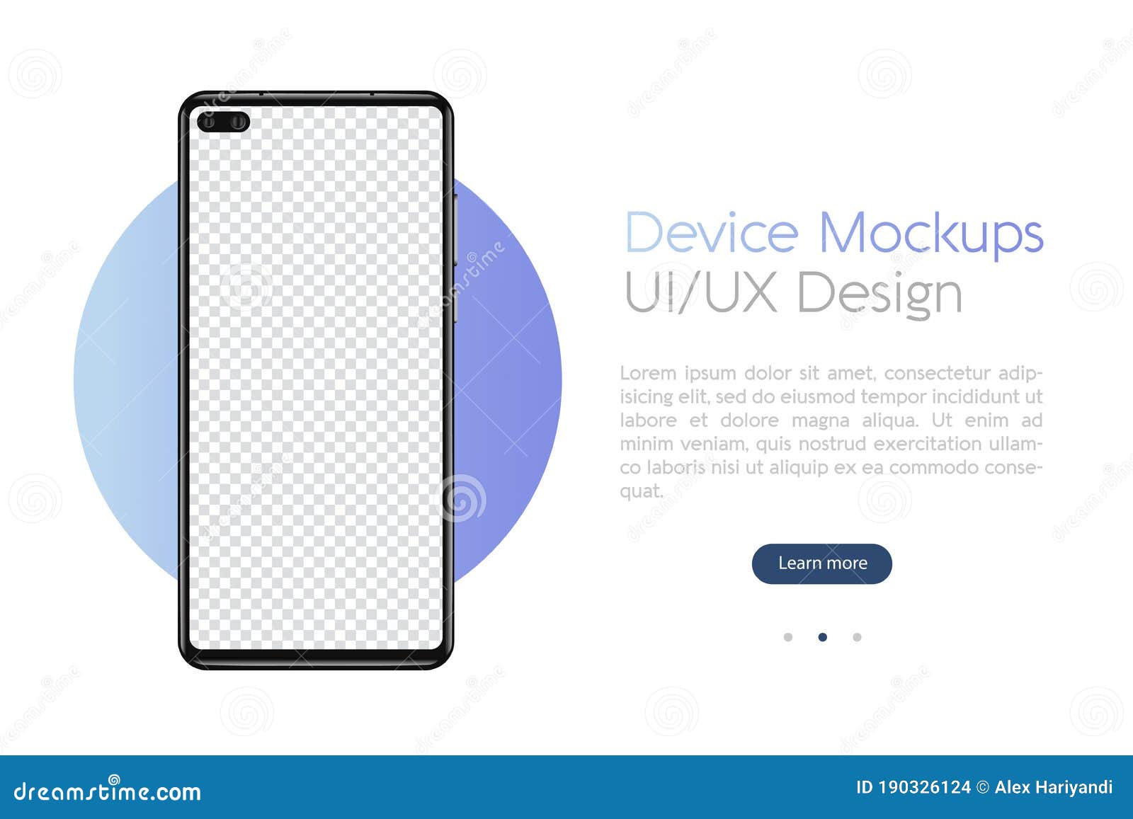 Smartphone Blank Screen, Phone Model. Template for Infographic Design ...