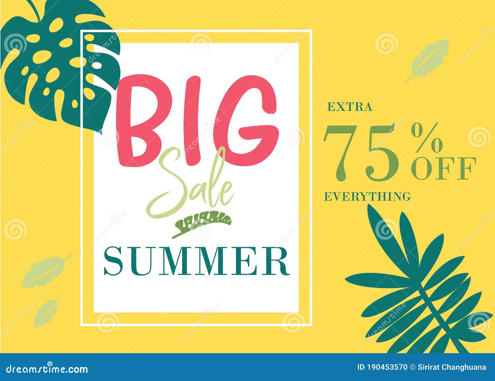 Summer, Sale, Layout Design, Template Design, Graphic Illustration ...