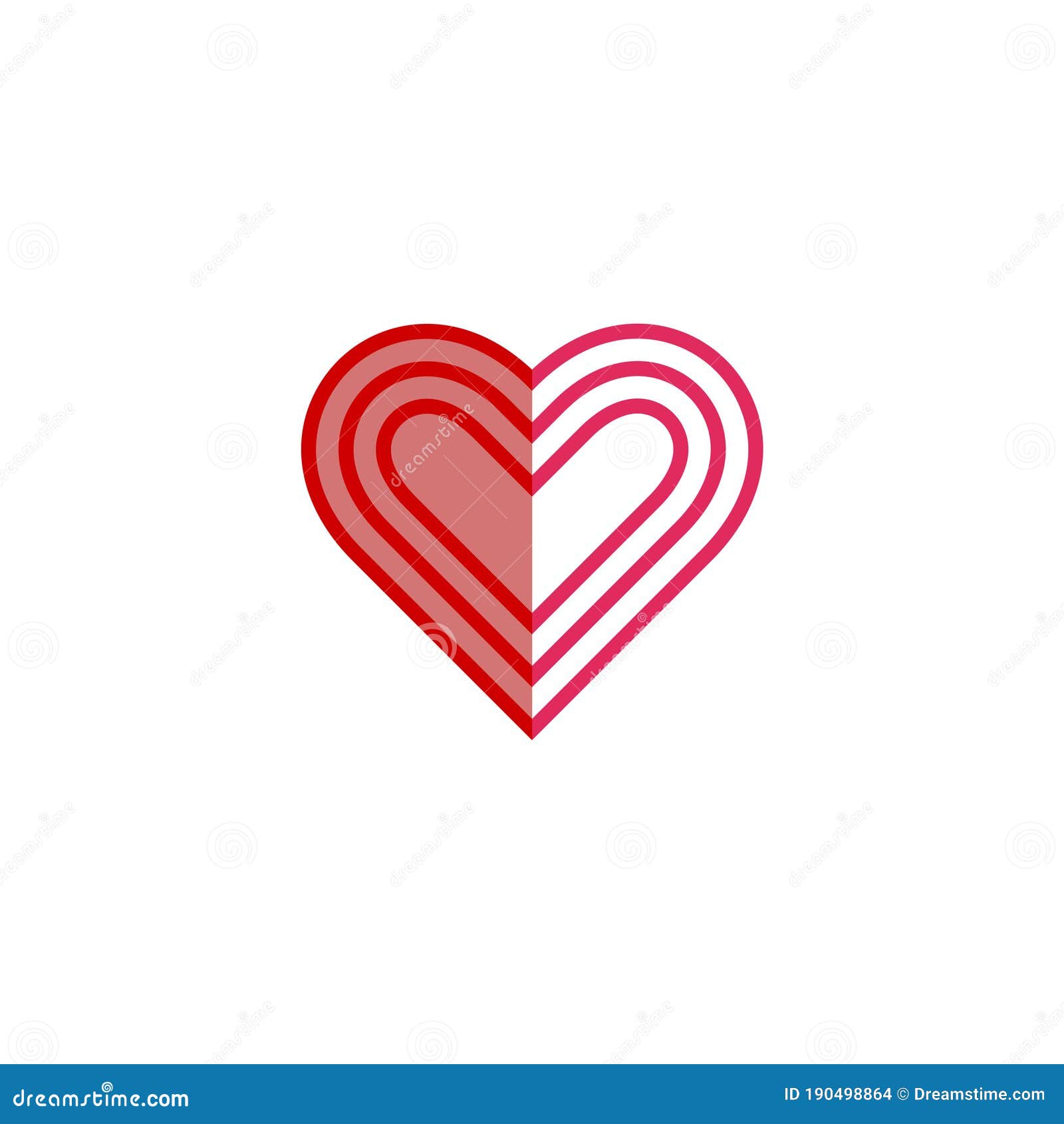 Abstract Vector Heart Logo. Line Art, Vector Love Icon Stock Vector ...