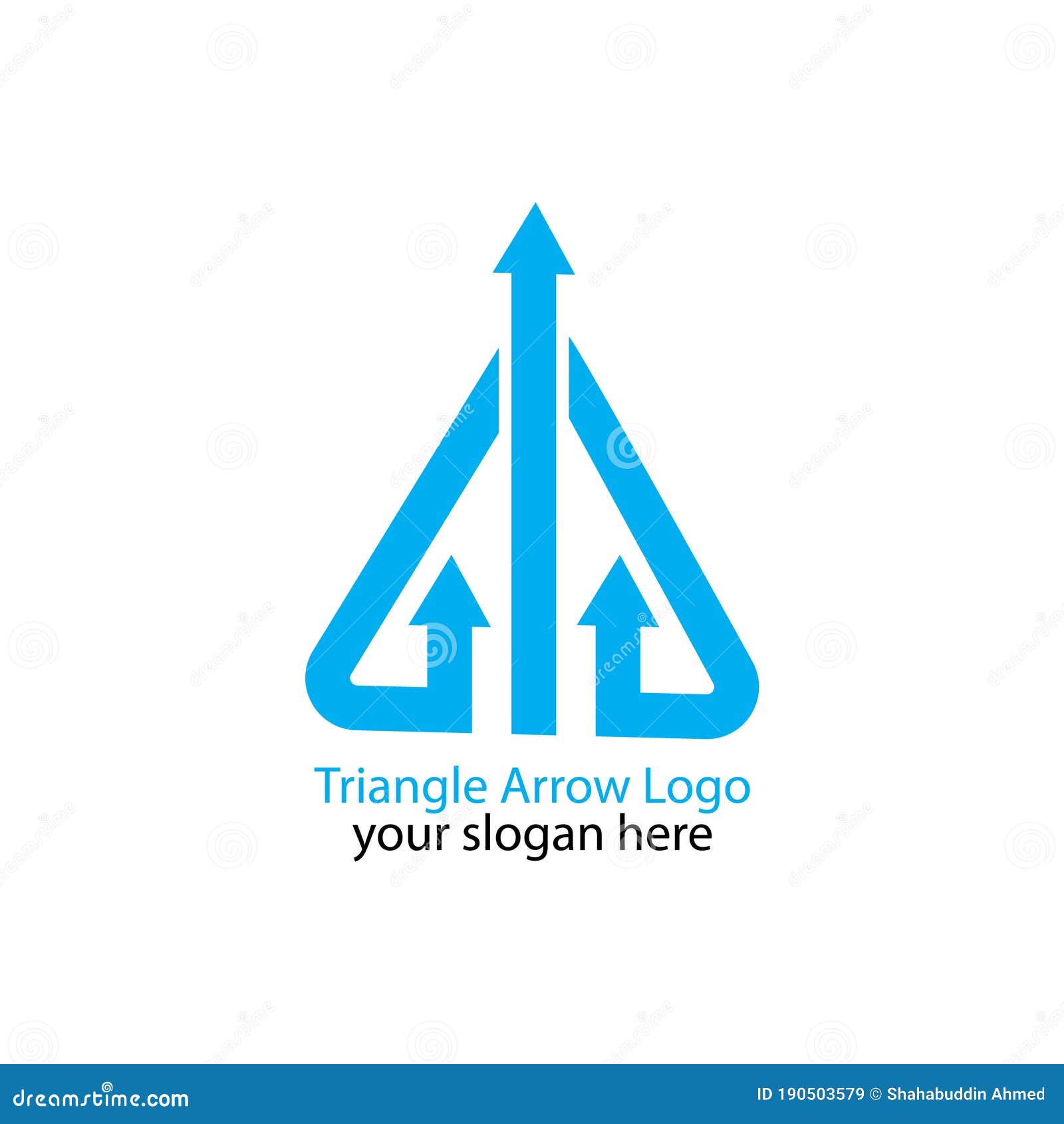 Vector Logo Design for Business. Abstract Triangle Up Arrow Icon. Arrow ...