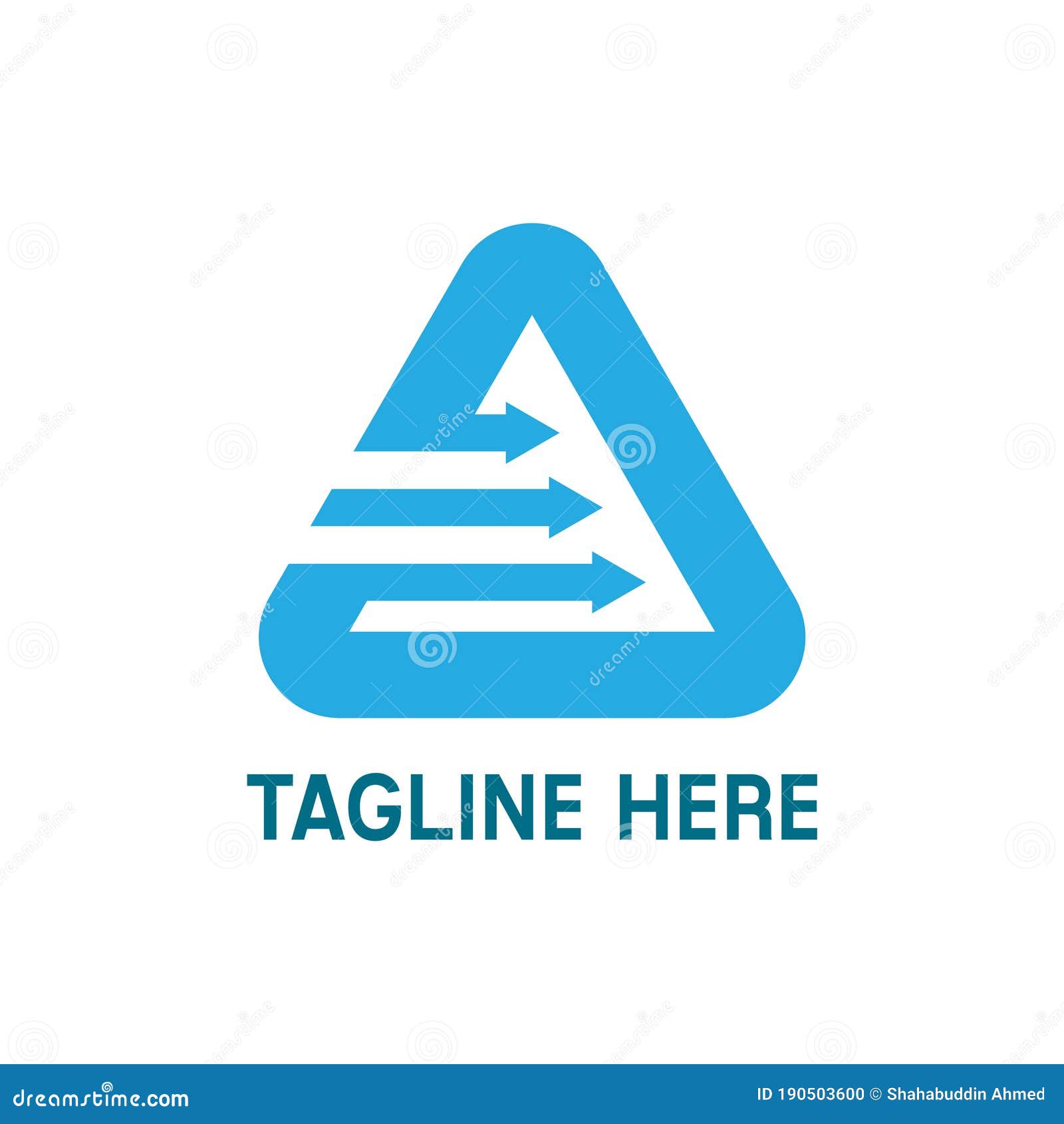 Triangle Arrow Icon. Vector Triangle Arrow Logo Stock Vector ...