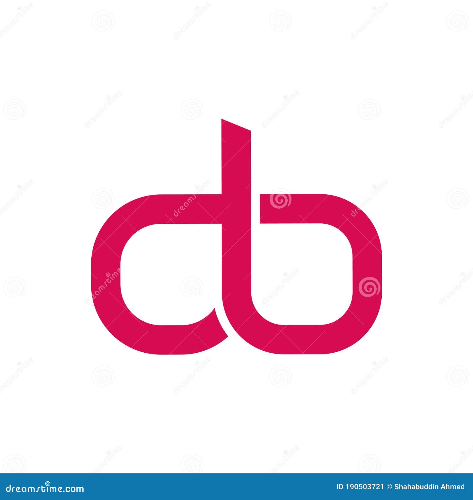 Letter Db Vector Logo. Initial Name Letter BD or DB Monogram Icon Logo ...