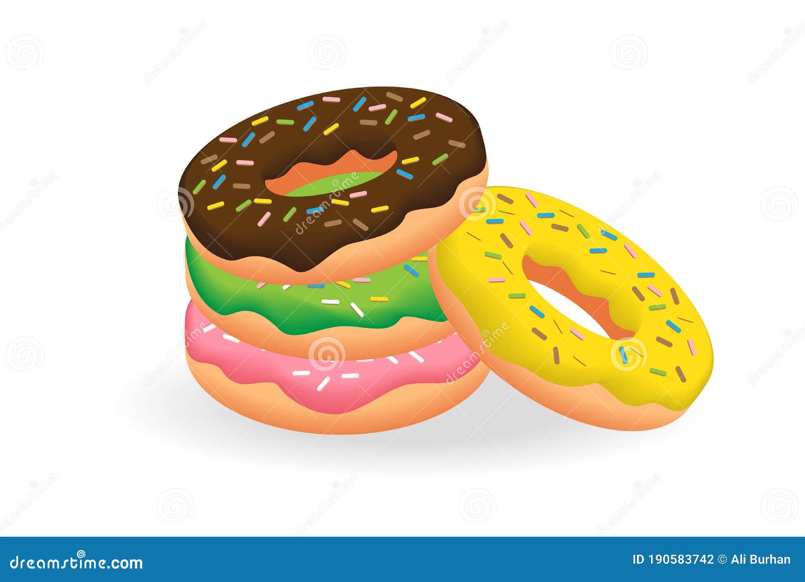 Stack Of Donuts Clipart