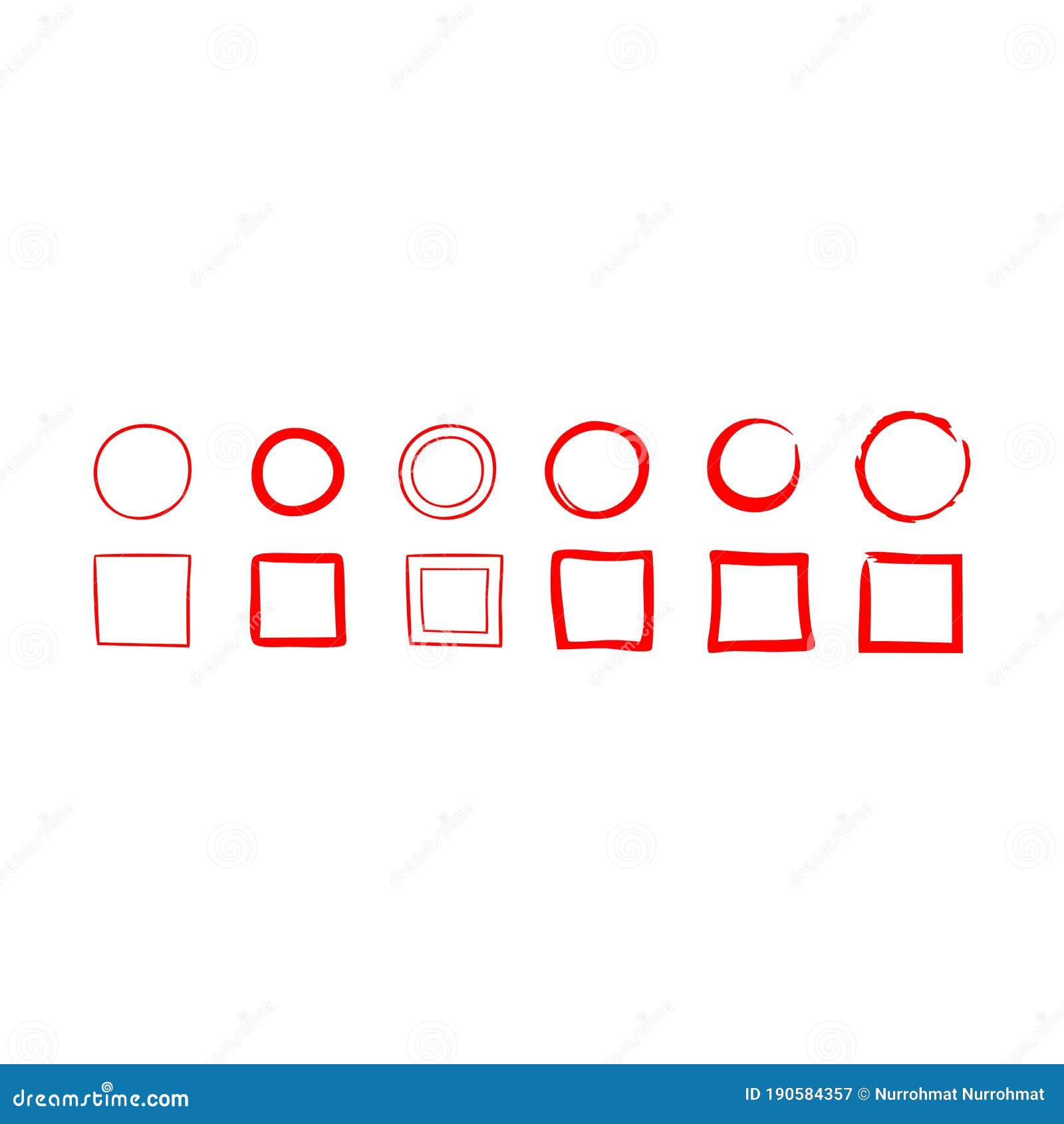 The Doodle in the Box is Hand Drawn Stock Vector - Illustration of ...