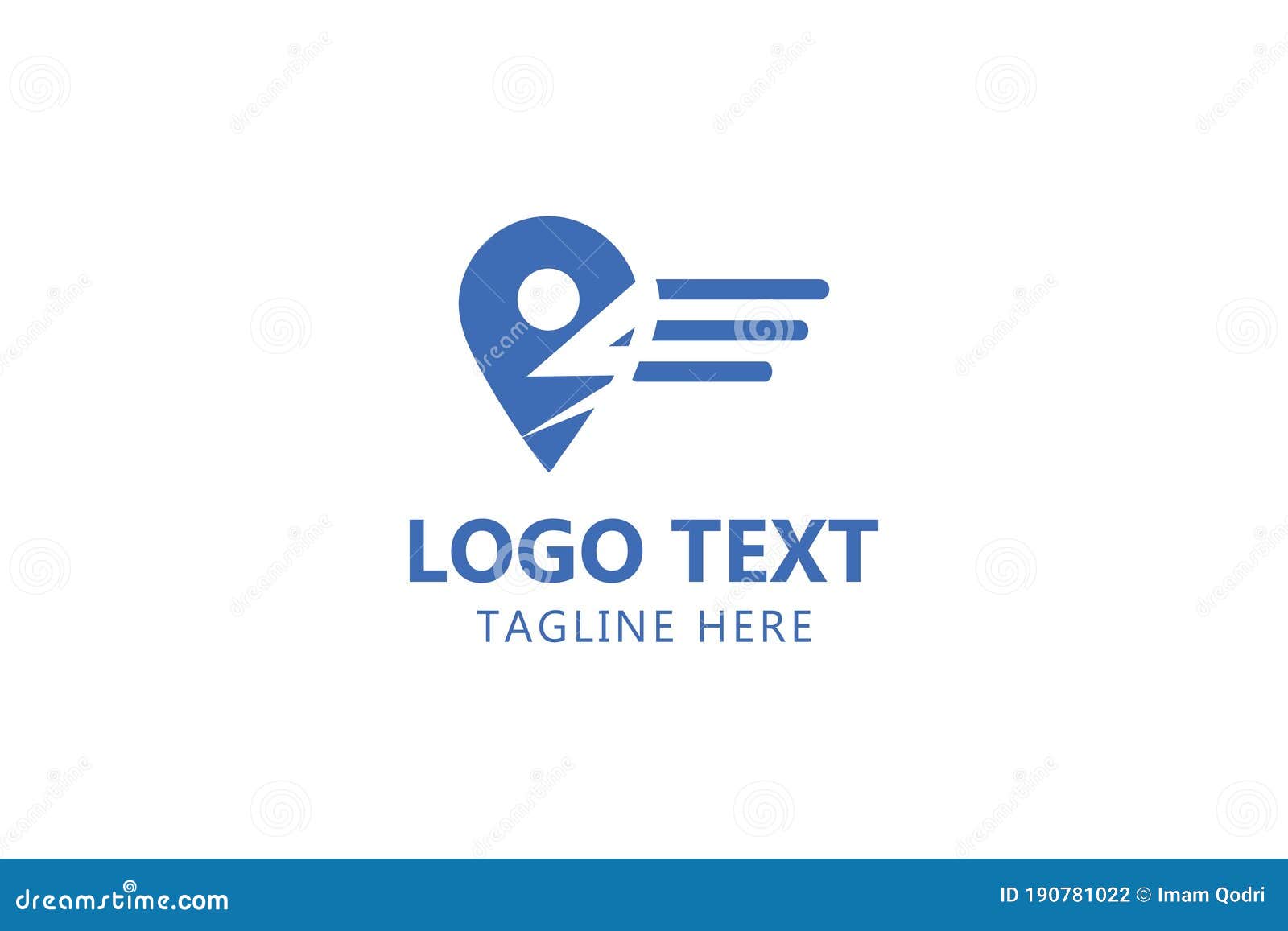 Logo Fast Geo Point Navigation Design. Location Pin Map Icon Stock ...
