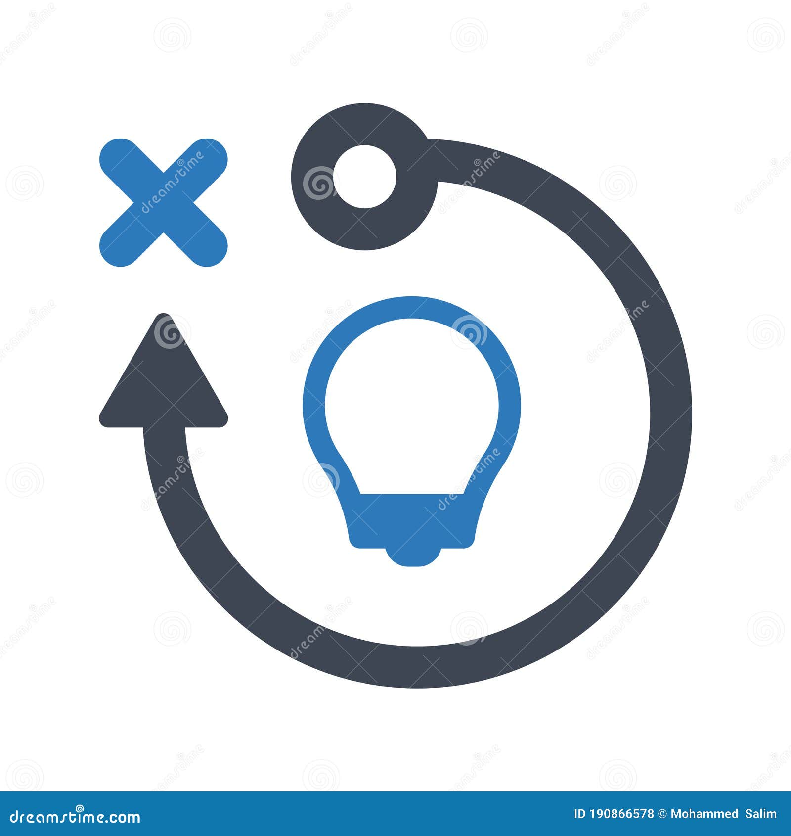 Strategy Solution Flat Vector Icon Stock Vector - Illustration of ...