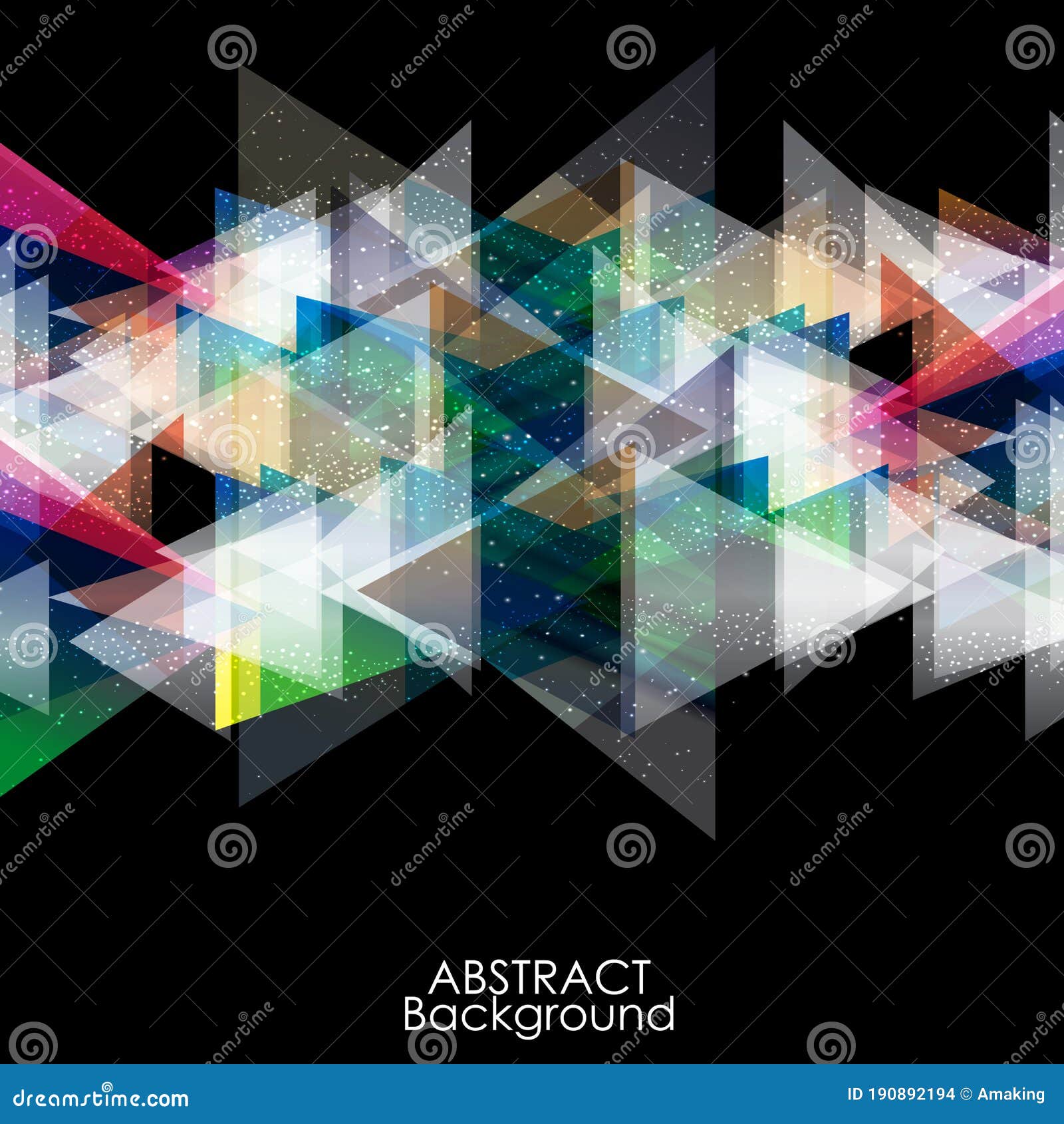 Abstract Modern Triangle Digital - Vector Background. Stock Vector ...