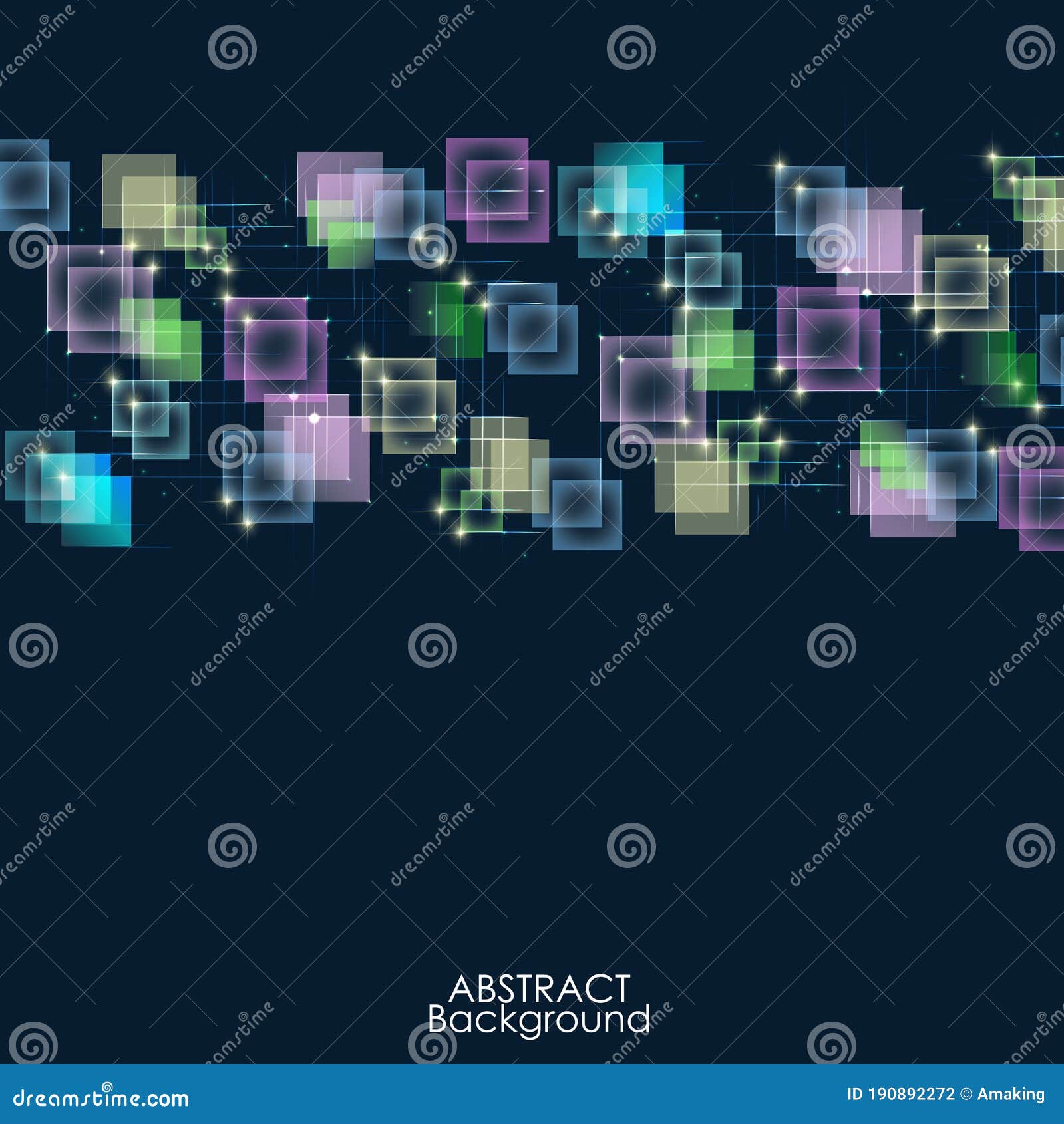 Abstract Modern Square Digital - Vector Background. Stock Vector ...